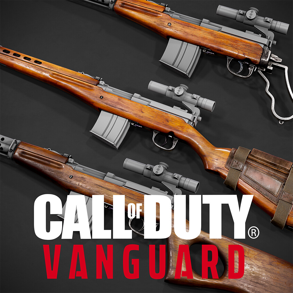 ArtStation - COD Vanguard: SVT-40 - Stocks