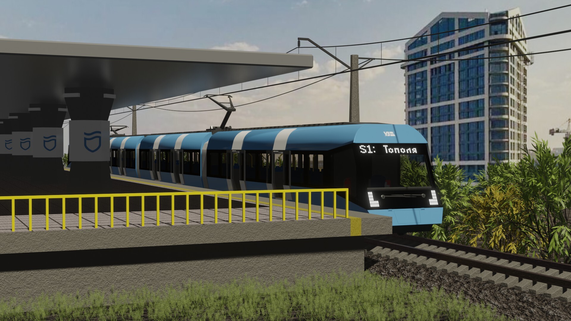 ArtStation - Suburban train S1 in Dnipro (concept)