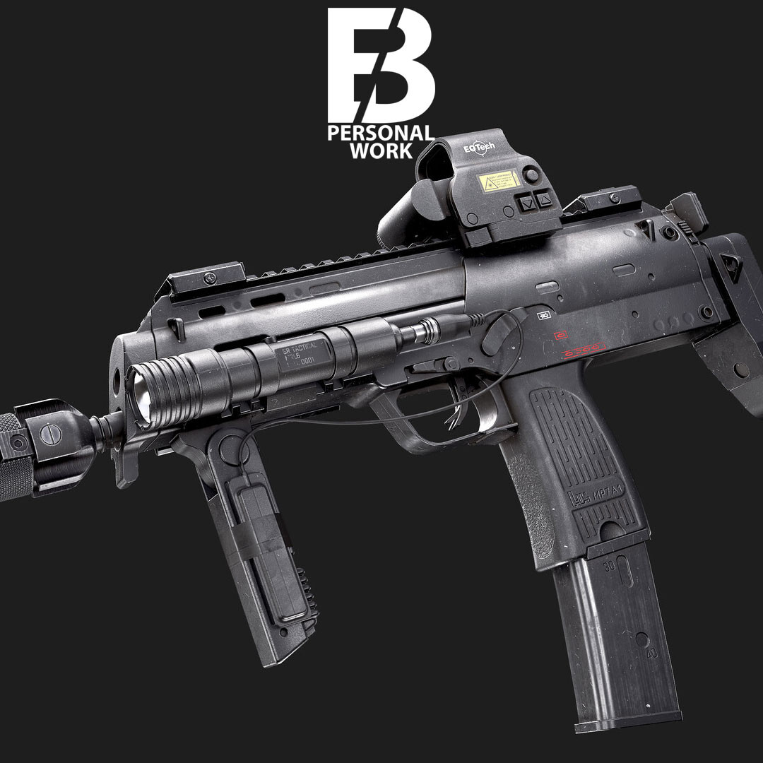 ArtStation - h&k mp7a1