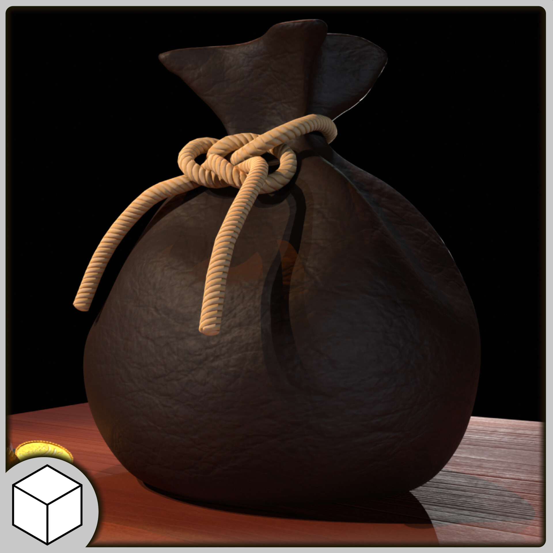 ArtStation - Coin Pouch and Coins - 3D Modelling/Props