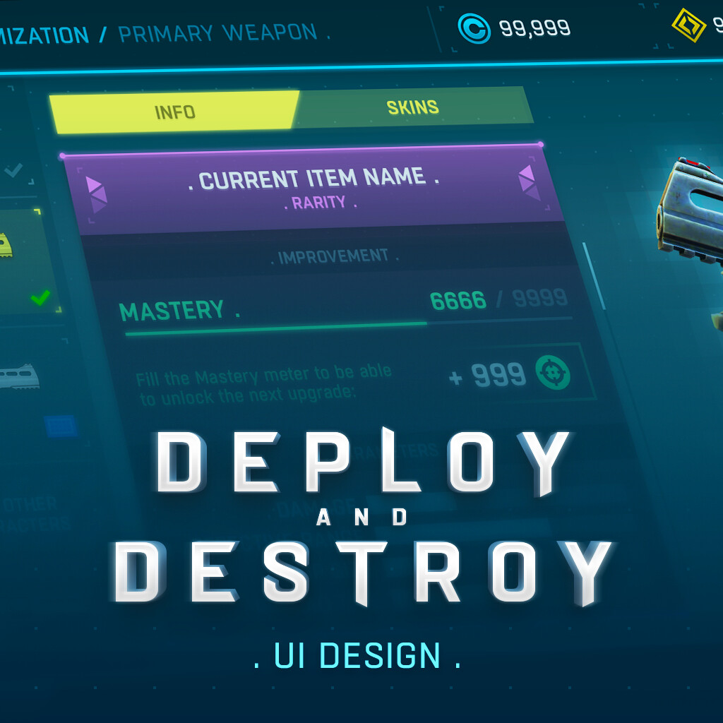 Nikita Kandybin - Deploy And Destroy | UI Design