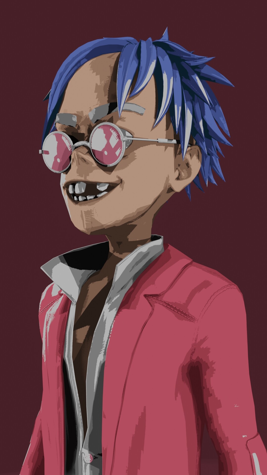 ArtStation - Stuart Harold "2-D" - Gorillaz (Cartoon Style)