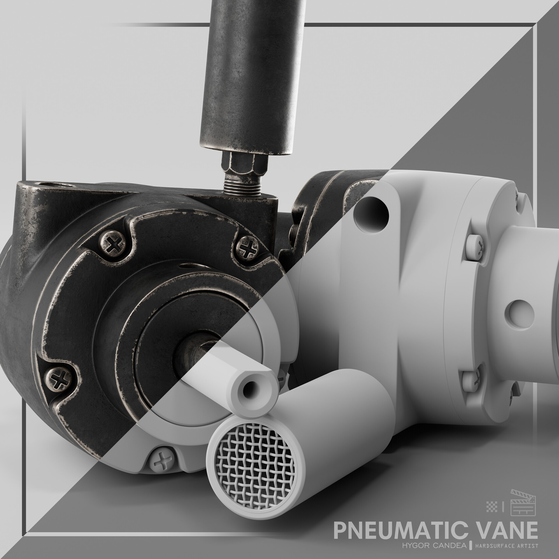 ArtStation - Pneumatic vane - Hard Surface Challenge #3