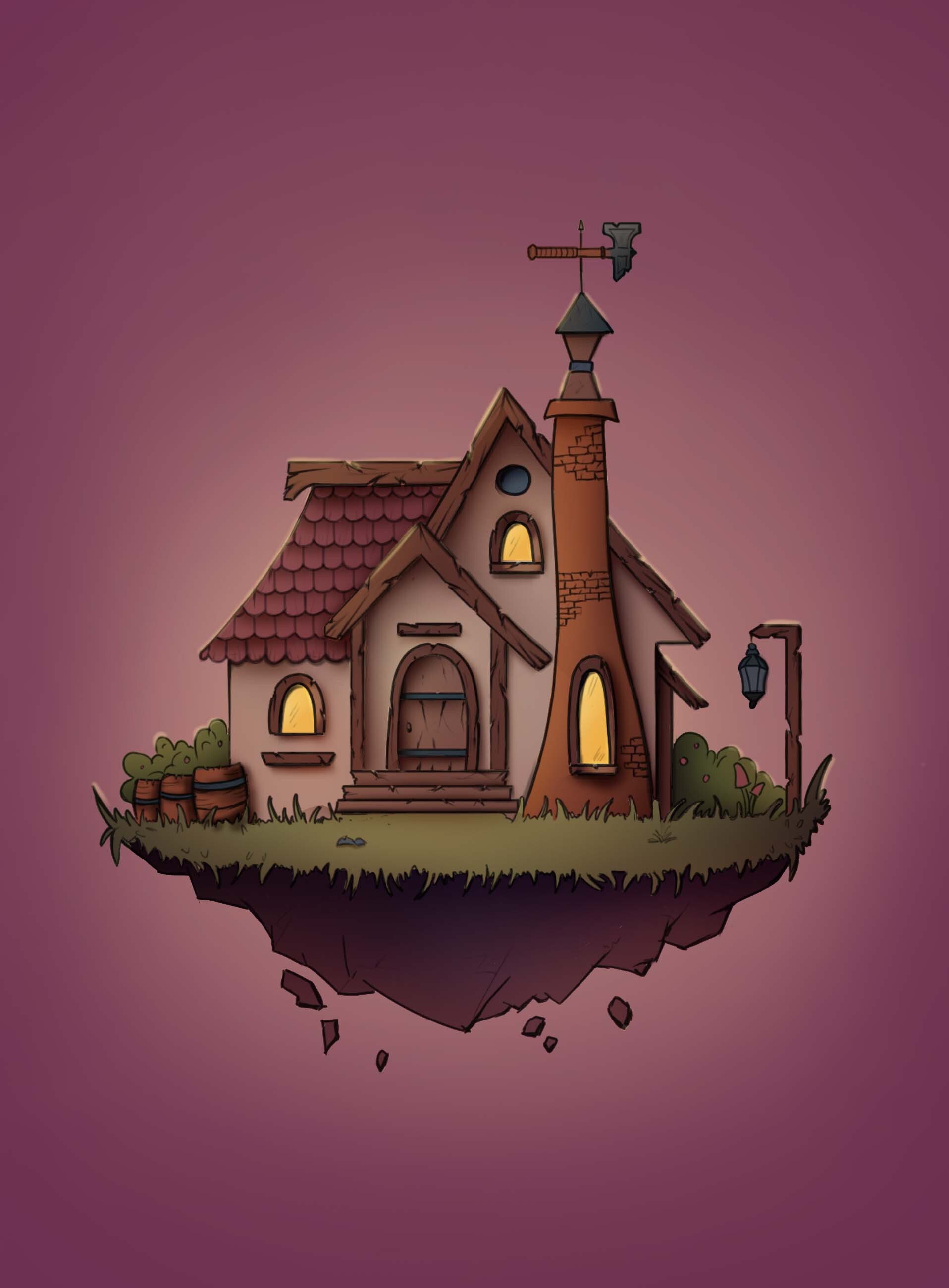 ArtStation - Dwarf house in four atmospheres