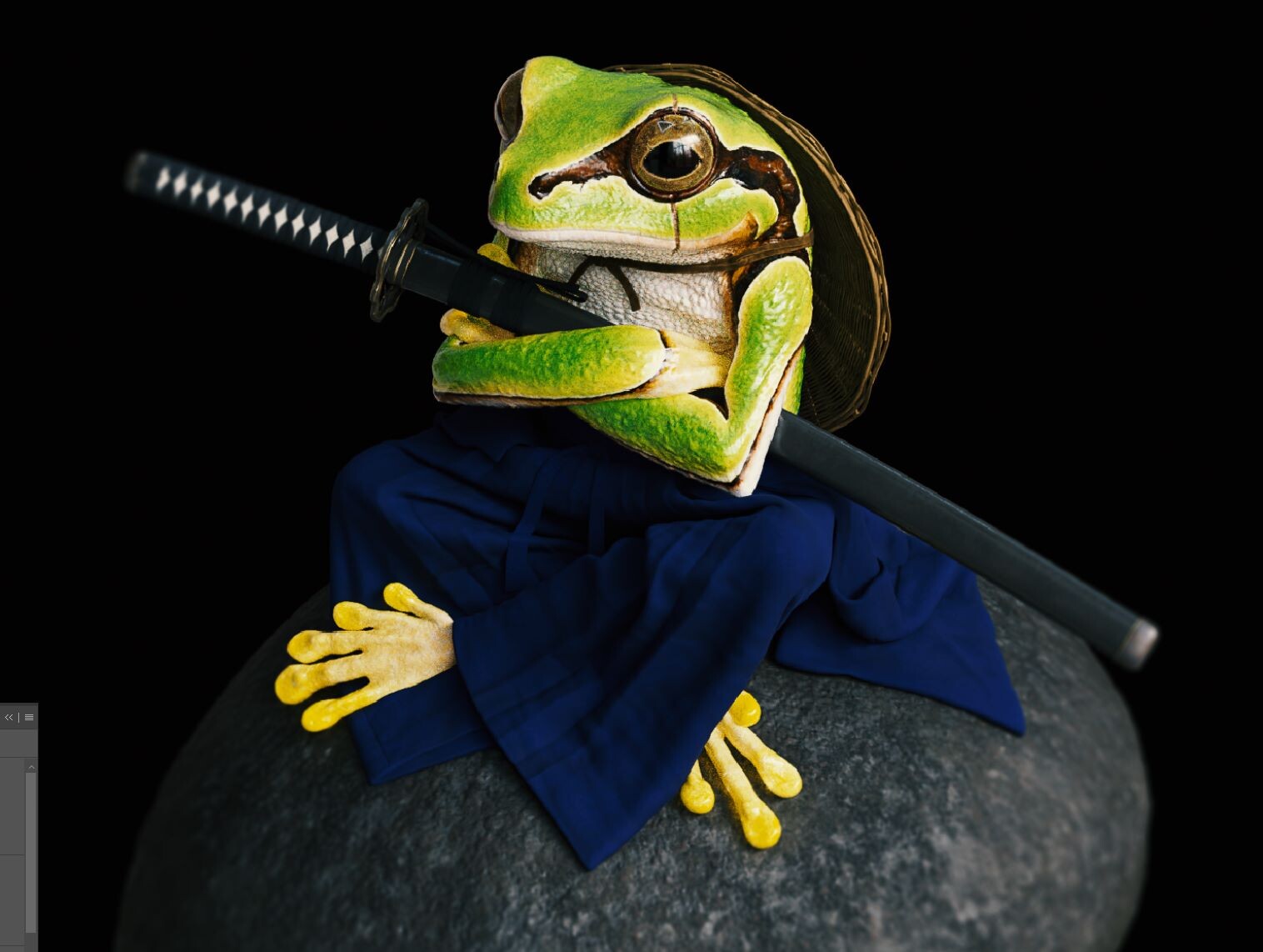 ArtStation - Samurai frog (WIP)