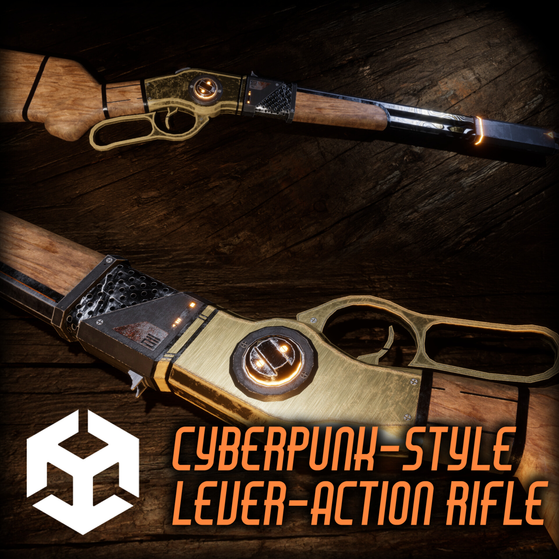 ArtStation - Cyberpunk Lever-Action Rifle