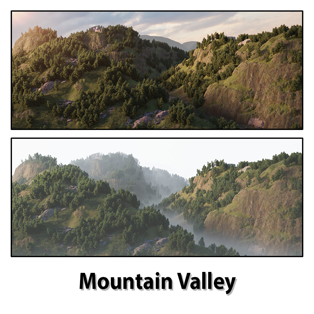 ArtStation - Mountain Valley