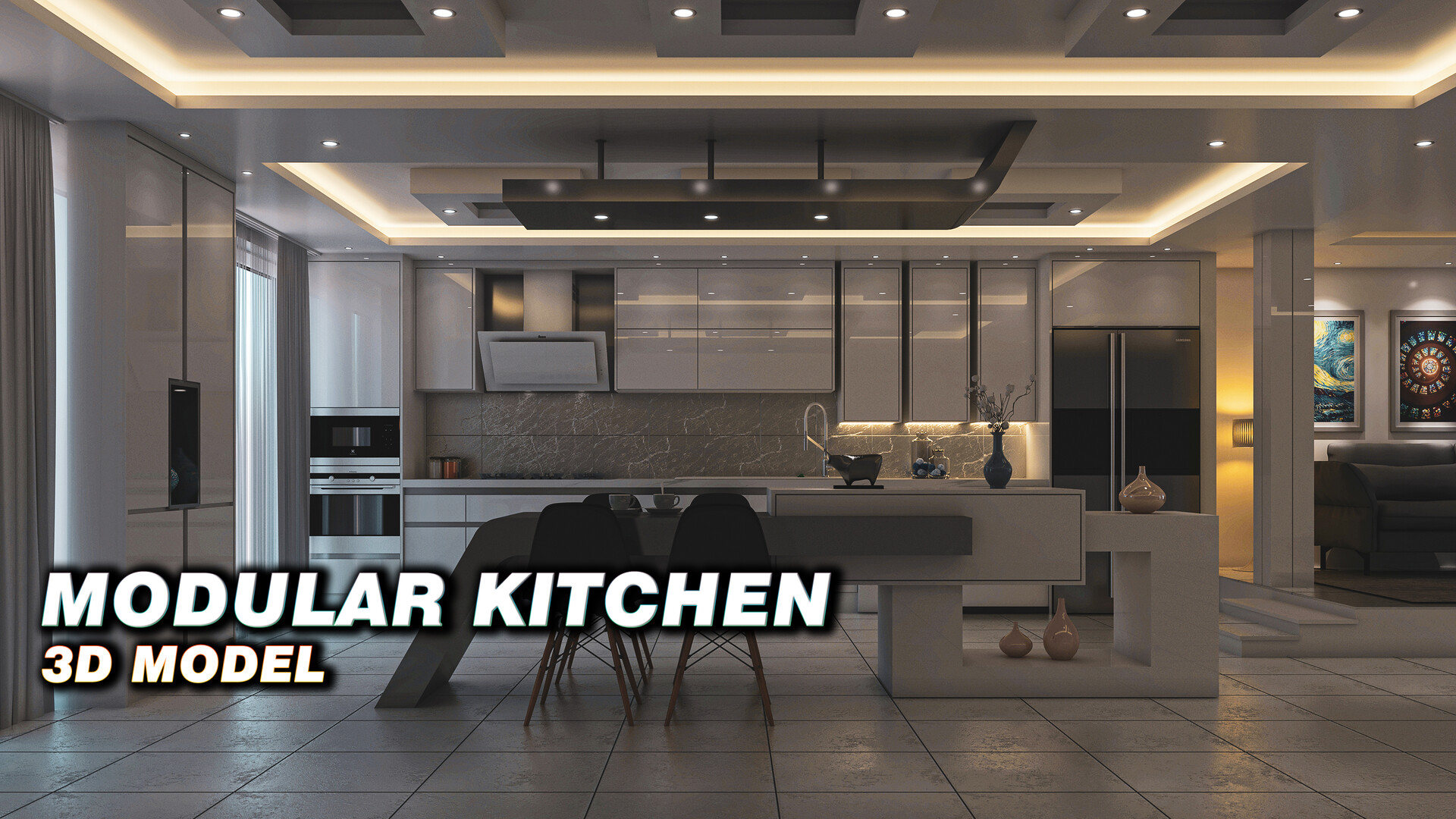 ArtStation - MODULAR KITCHEN