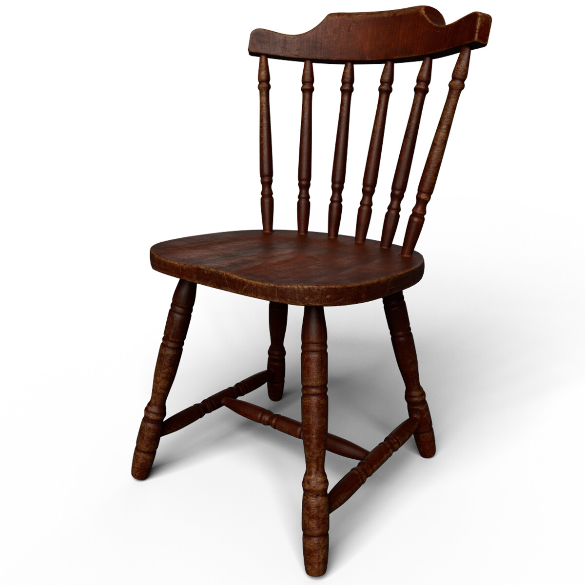ArtStation - Pub style Wooden Chair