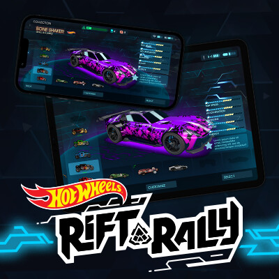ArtStation - Hot Wheels Rift Rally - Mobile UI Design