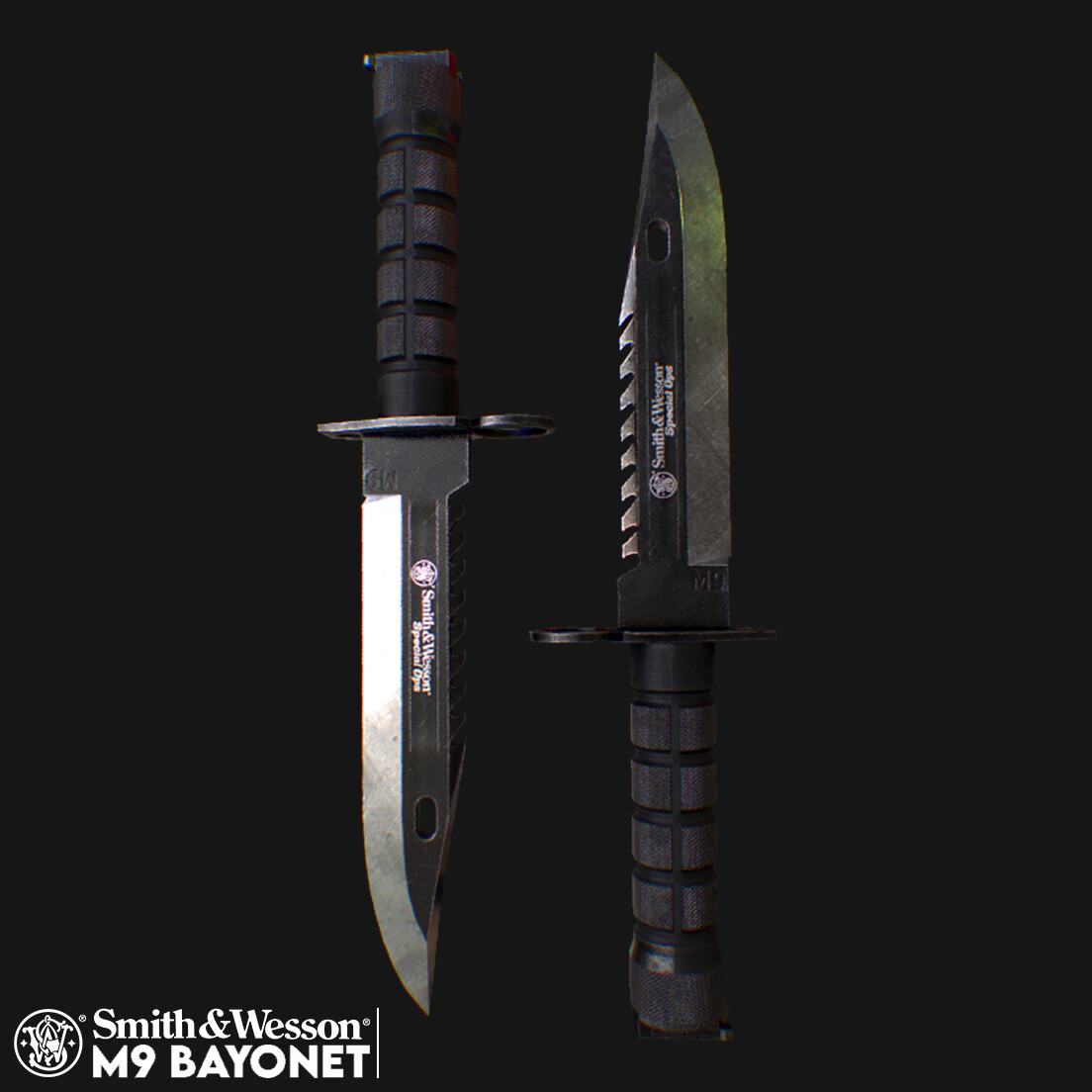 ArtStation - Smith & Wesson SW3B Special Ops M9 Bayonet