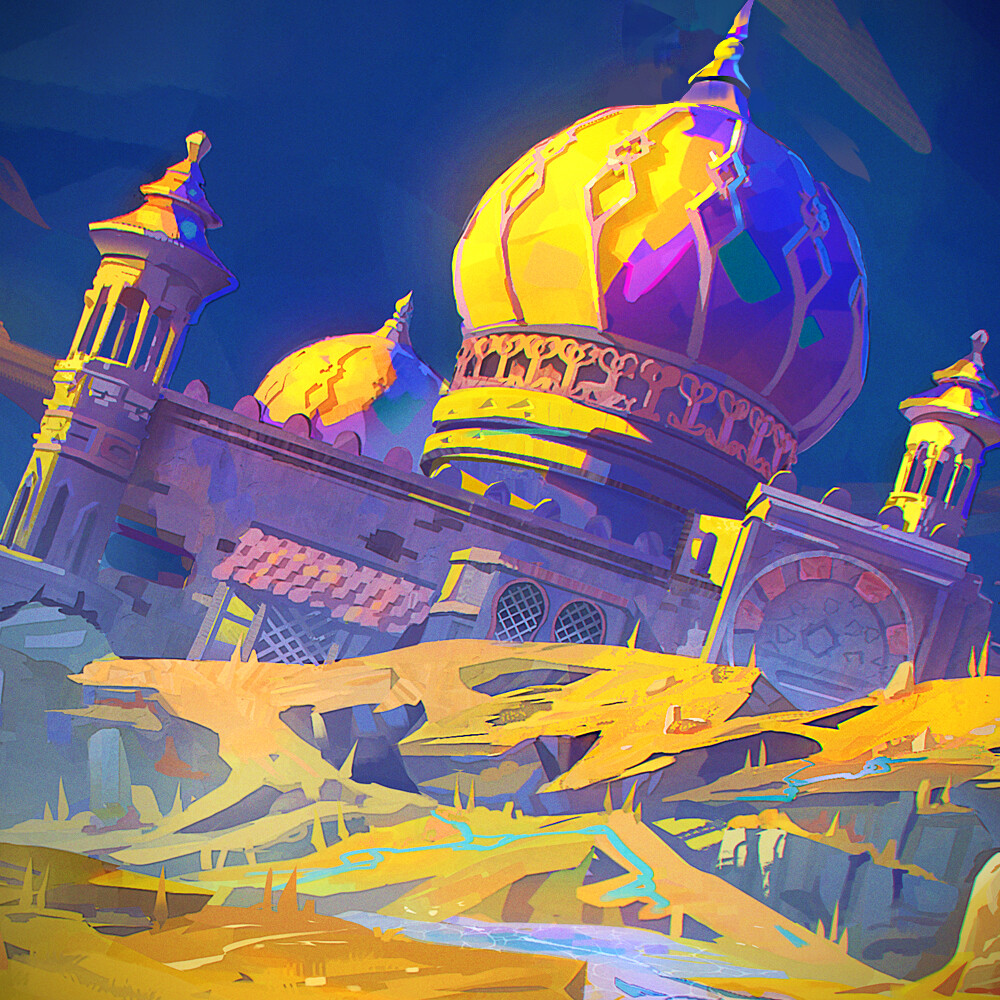 ArtStation - Middle East fantasy scape