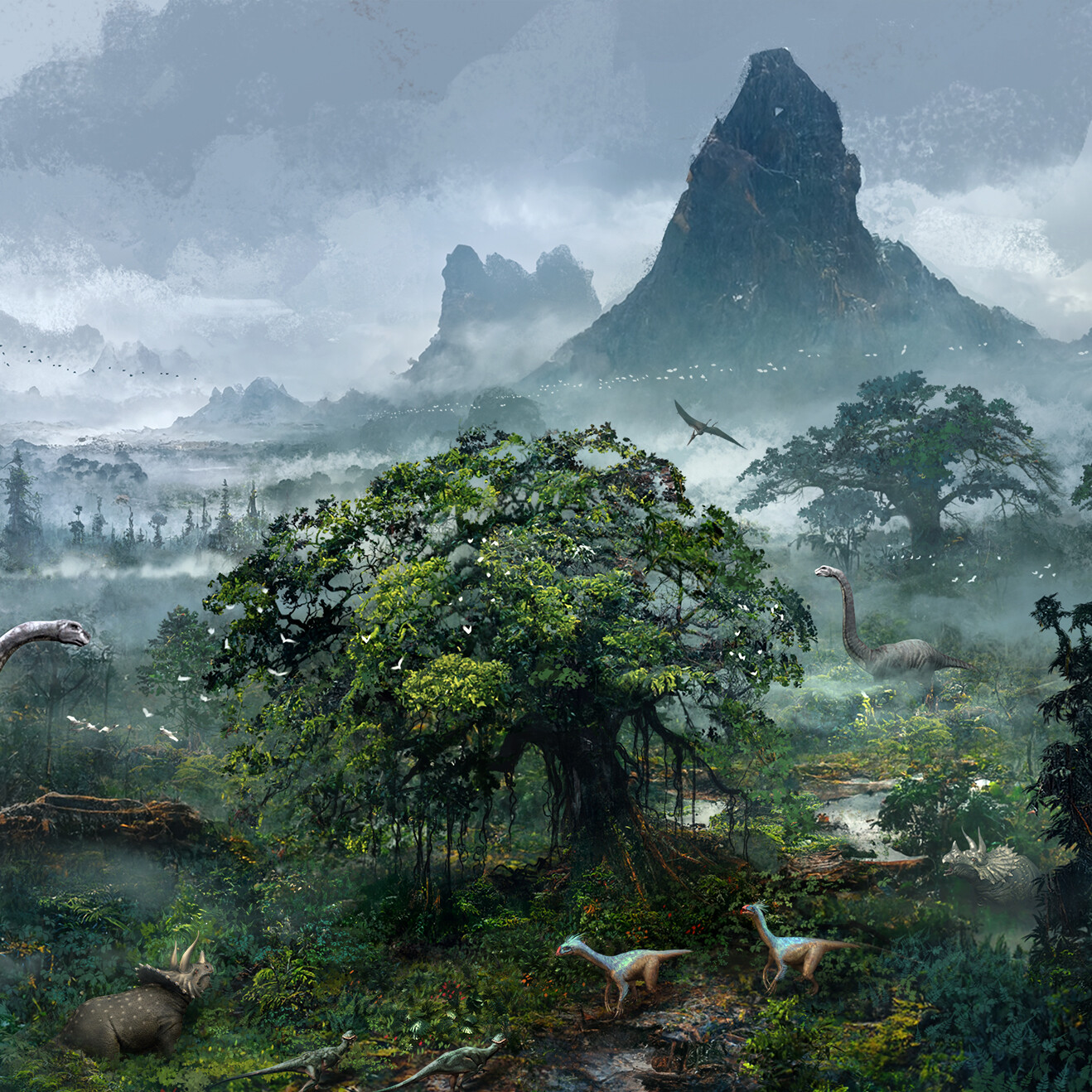 ArtStation - Overview of Pangaea forest