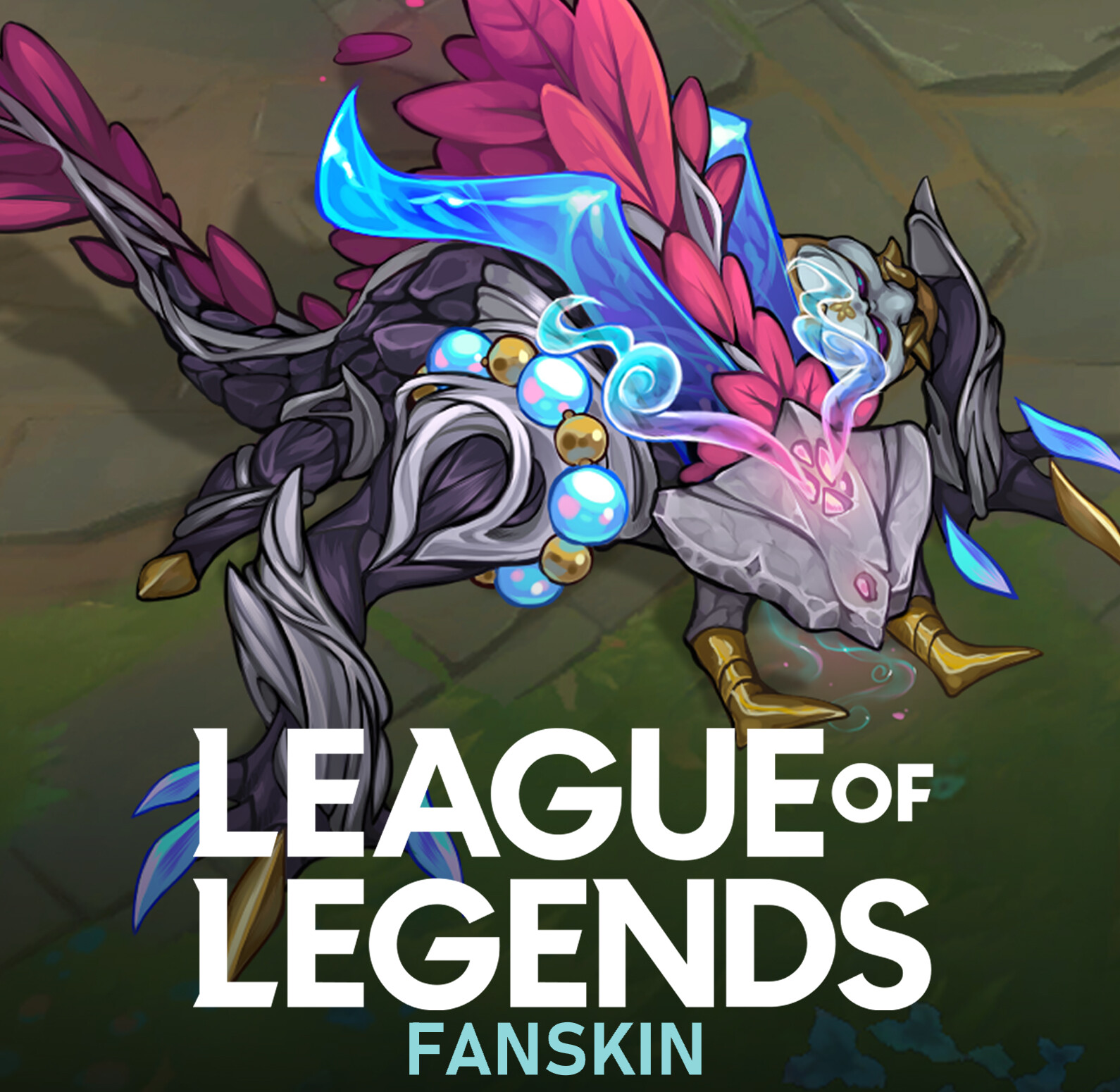 ArtStation - Spirit Blossom Rek'Sai - League of Legends Skin Concept