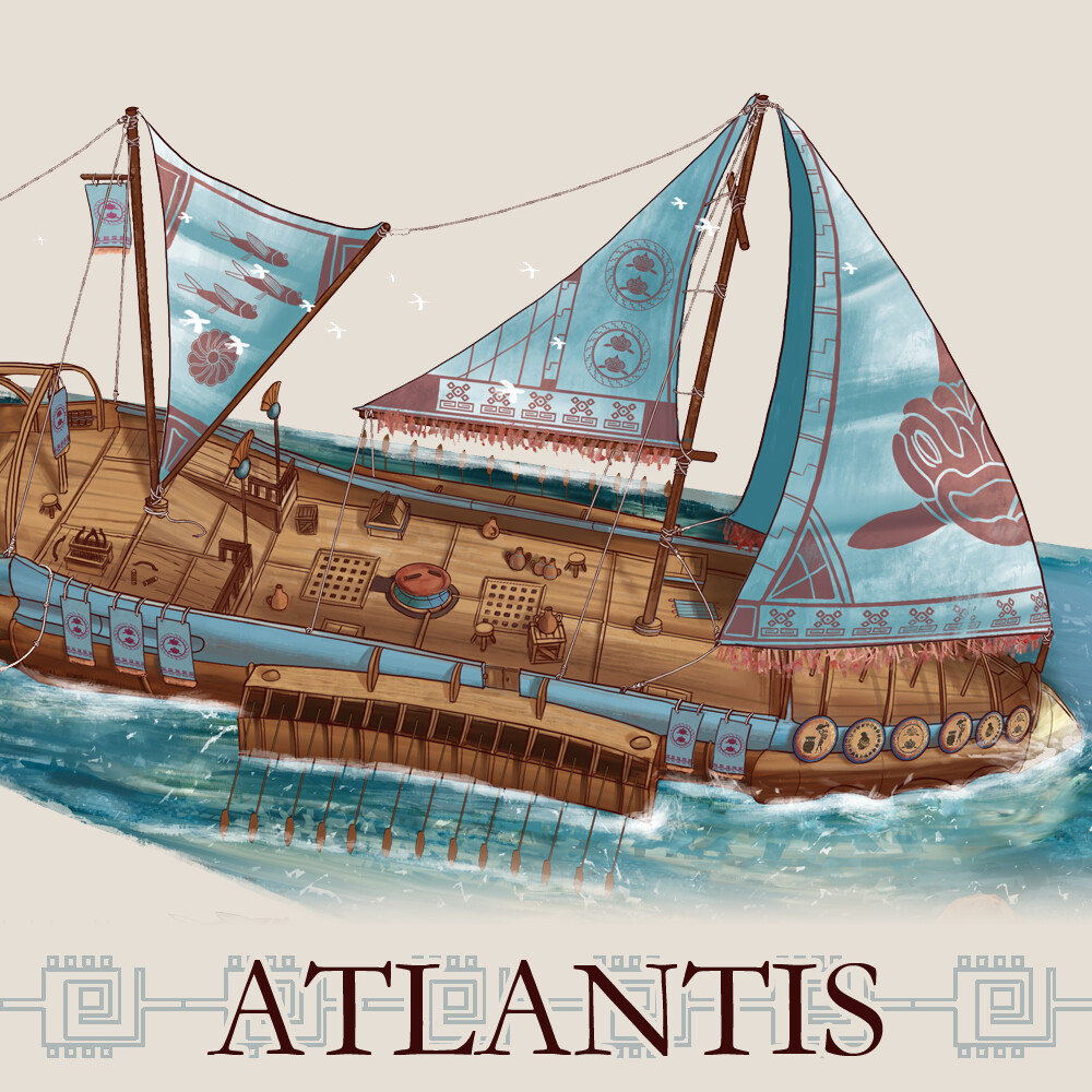 ArtStation - Atlantean Flying Fish Trireme