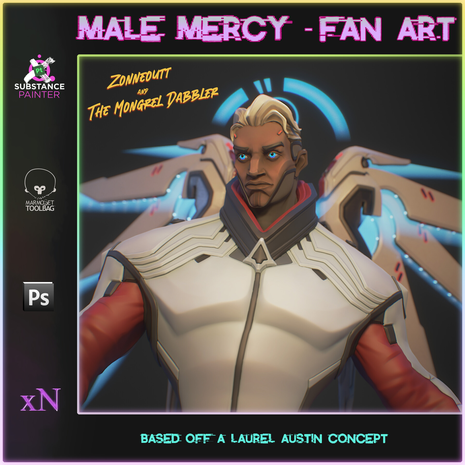 ArtStation - Male Mercy - Fan Art