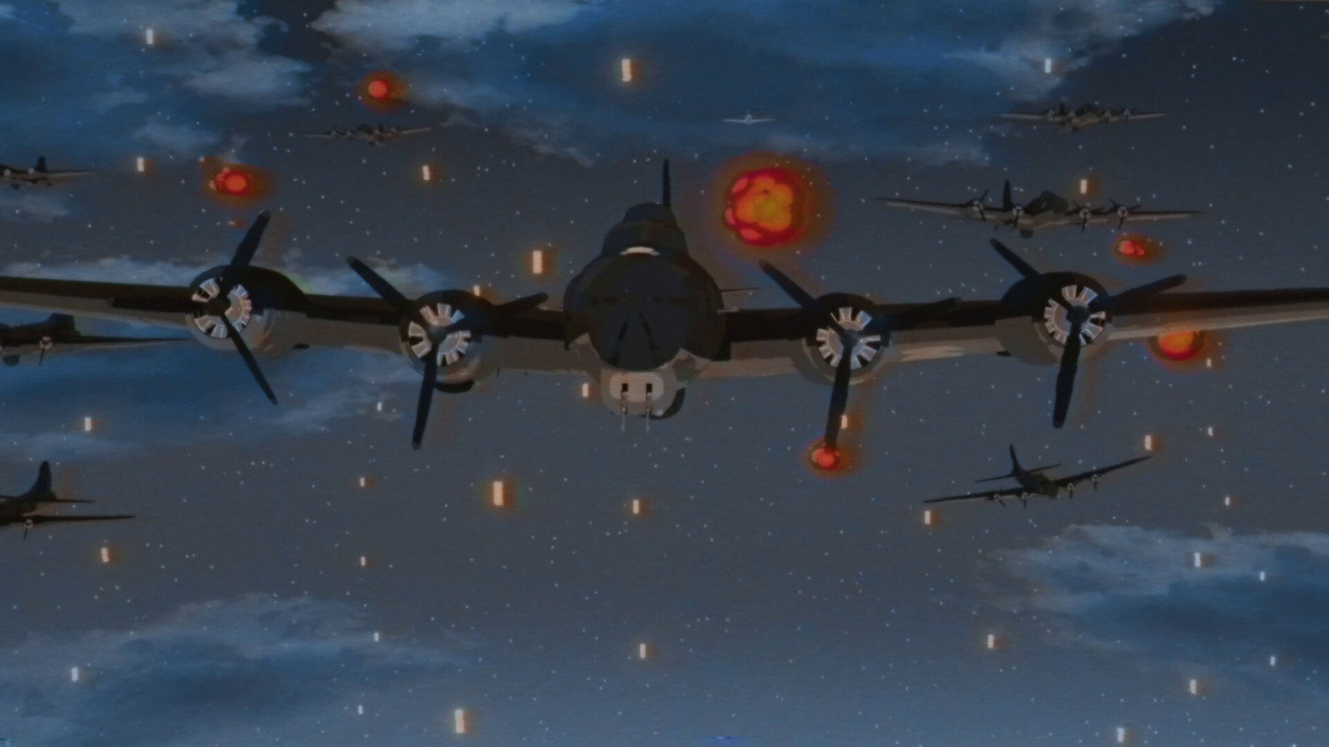 ArtStation - B-17 vs Zero Heavy Dogfight