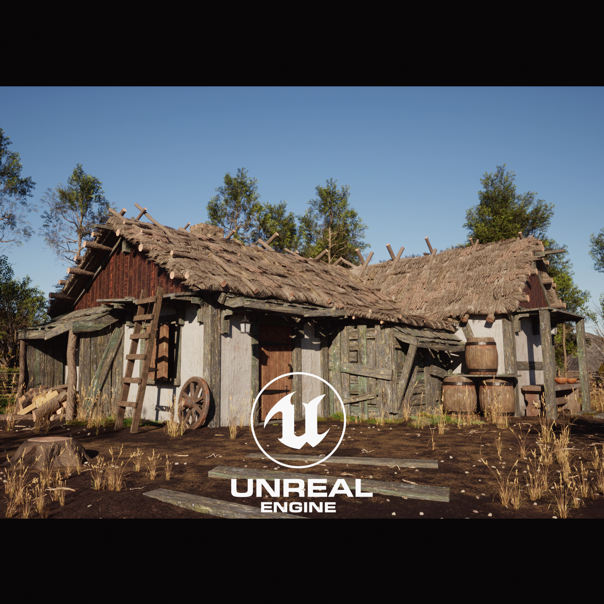 ArtStation - Medieval Cottage UE5 Path Tracer