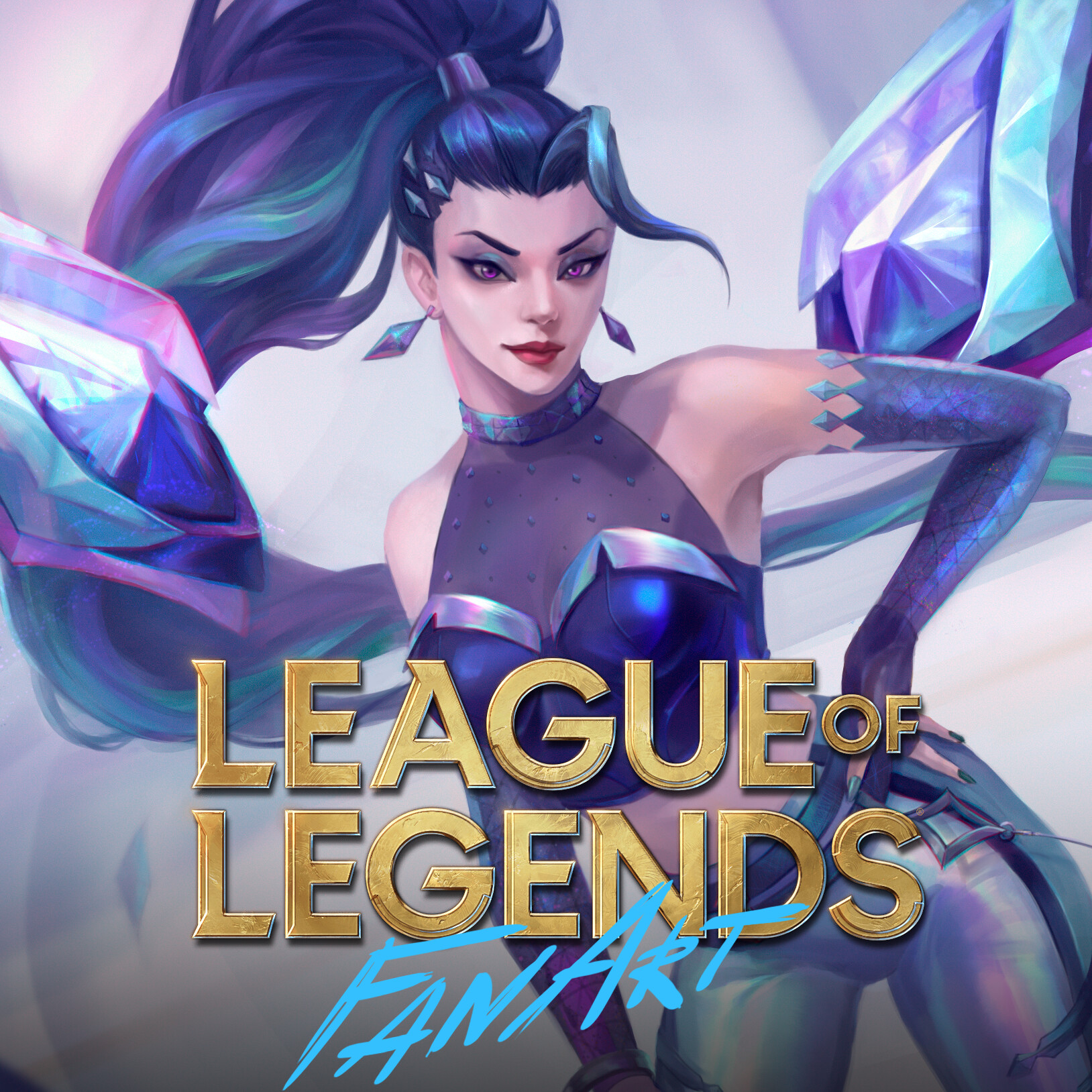 ArtStation - KDA ALL OUT KAISA FAN SPLASH ART