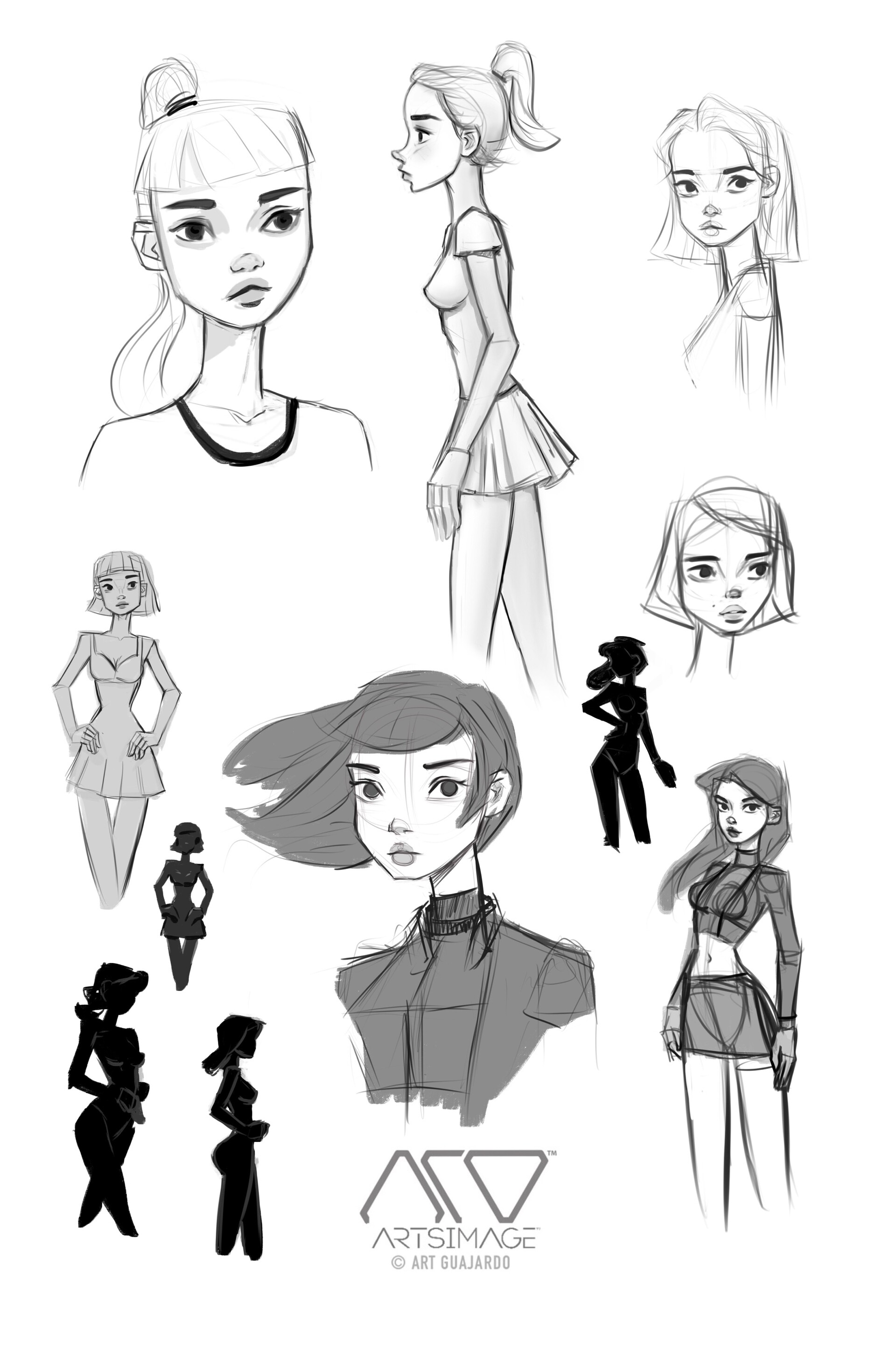 ArtStation - Sketchbook / Drawings - girl
