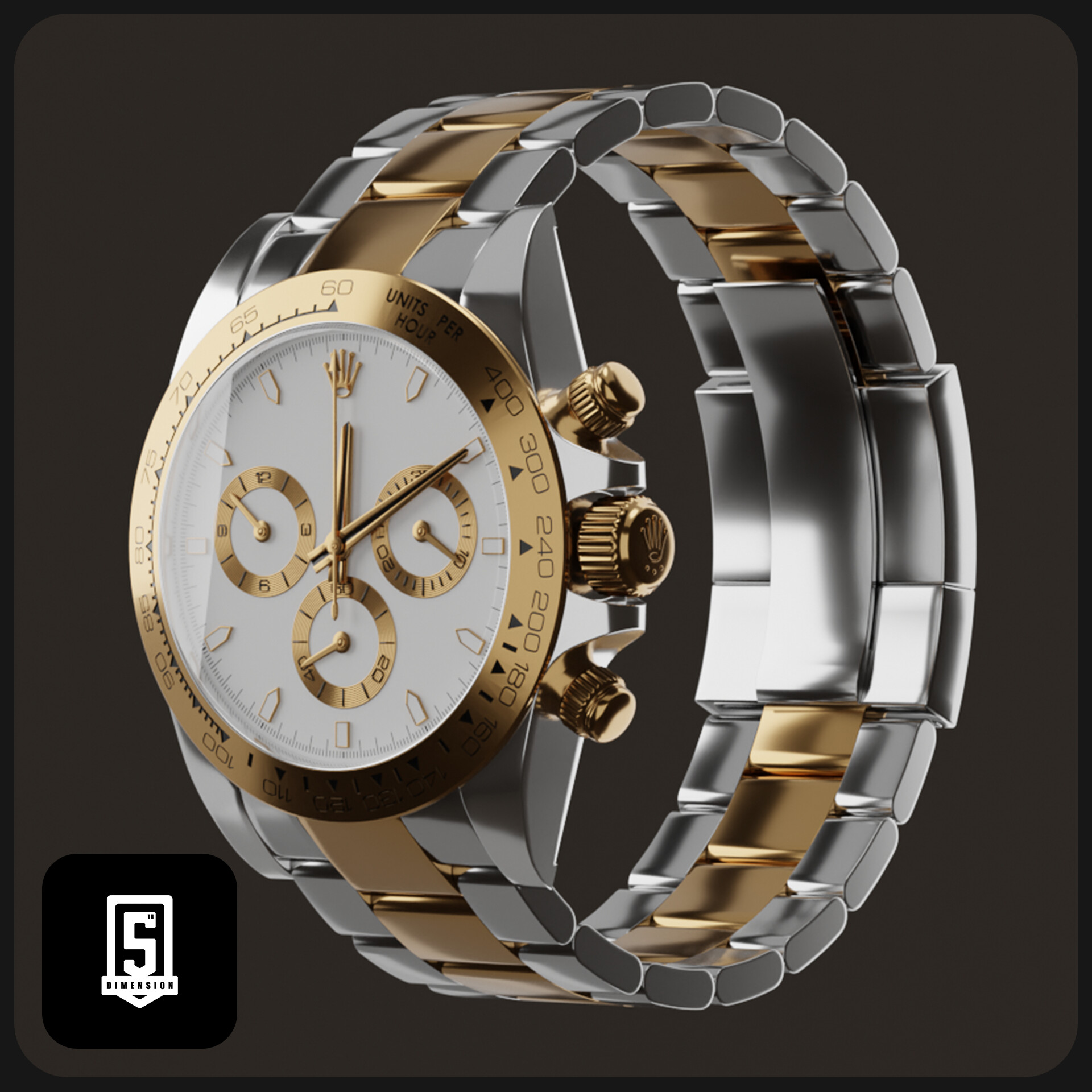 ArtStation - Watch - Rolex daytona - 02