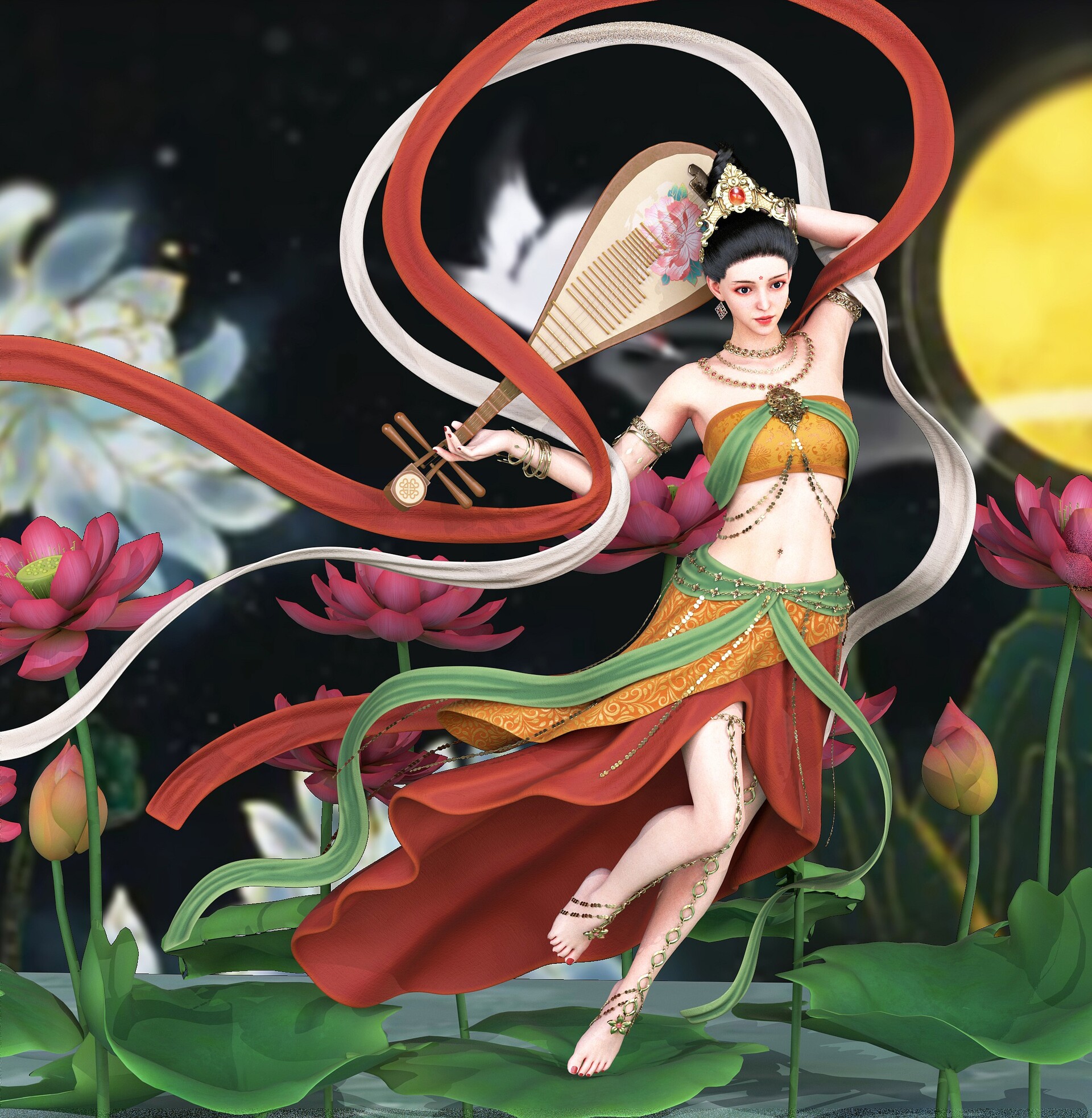 ArtStation - Dunhuang Flying Sky