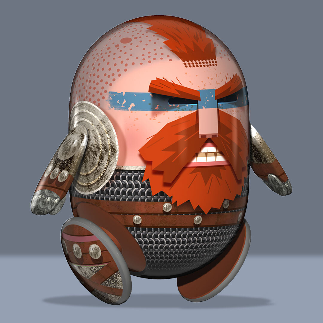 ArtStation - Ron's Gone Wrong - Orc Versus Dwarf Bots