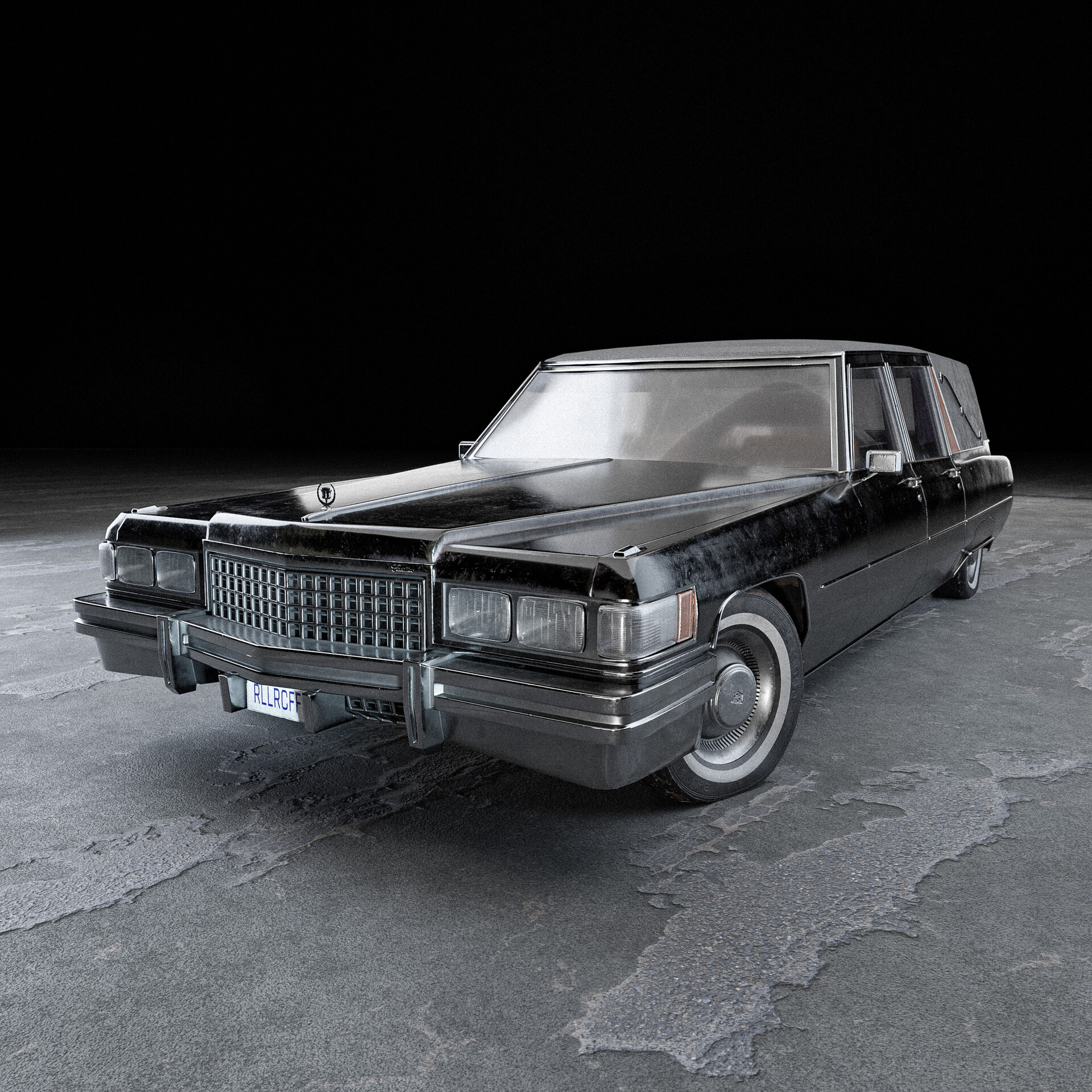 ArtStation - Cadillac Hearse 1976