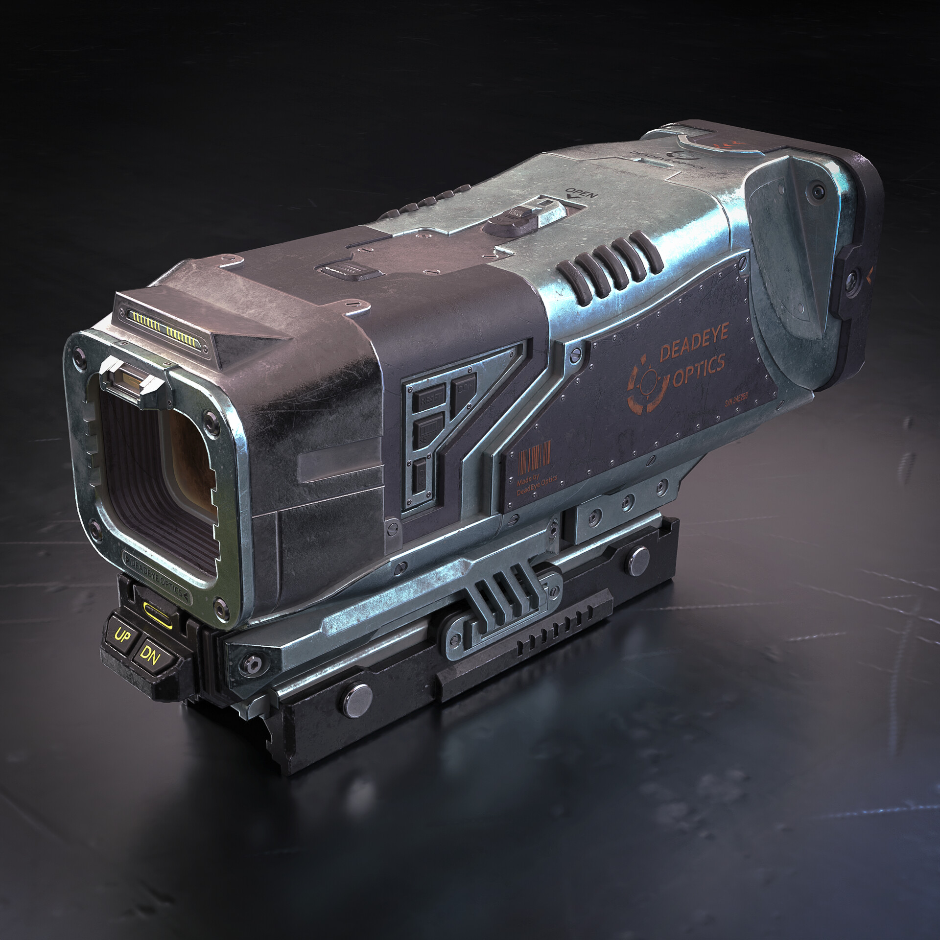 ArtStation - SciFi rifle collimator