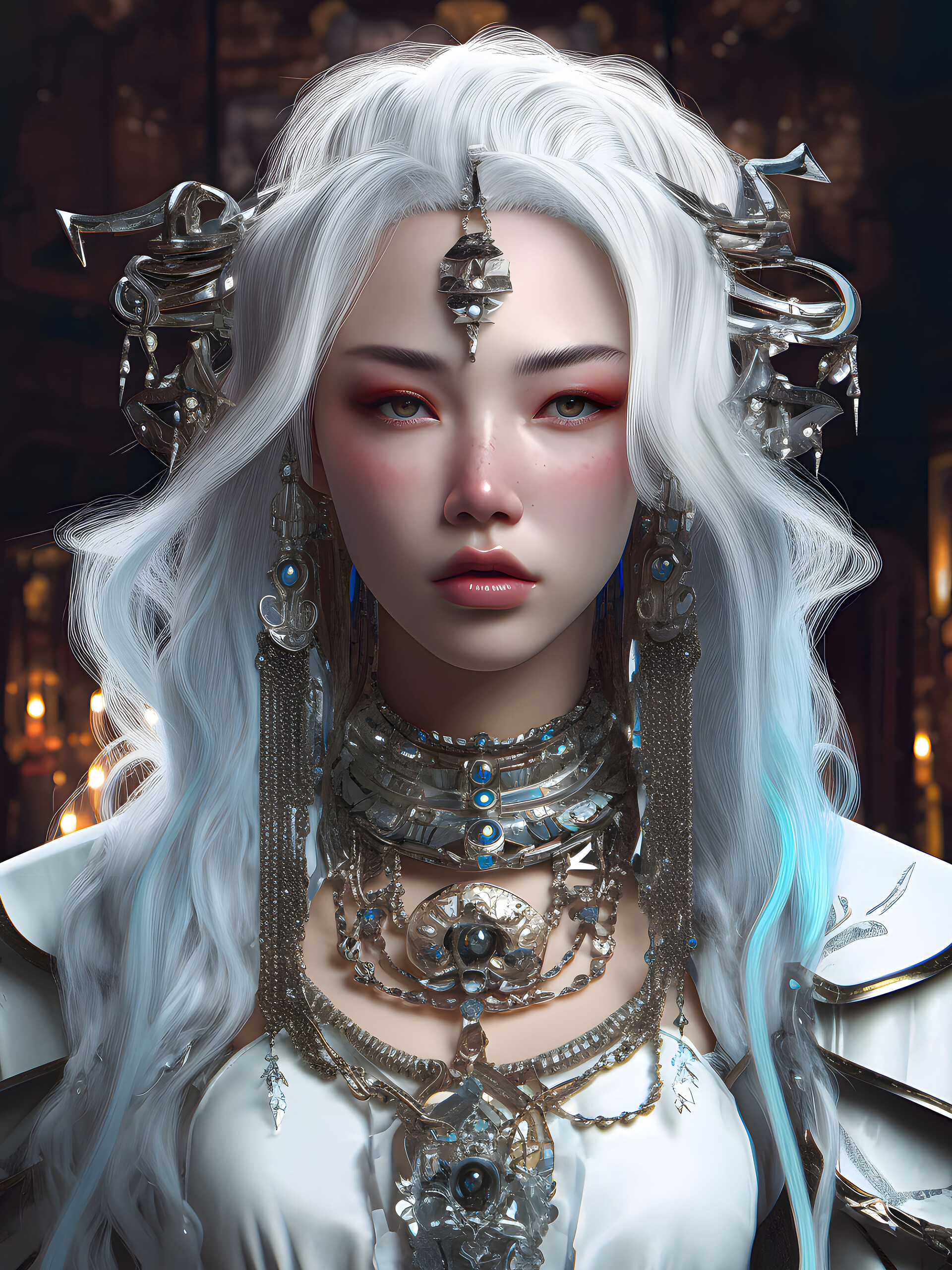 ArtStation - Asian Cyber Baroque Queen
