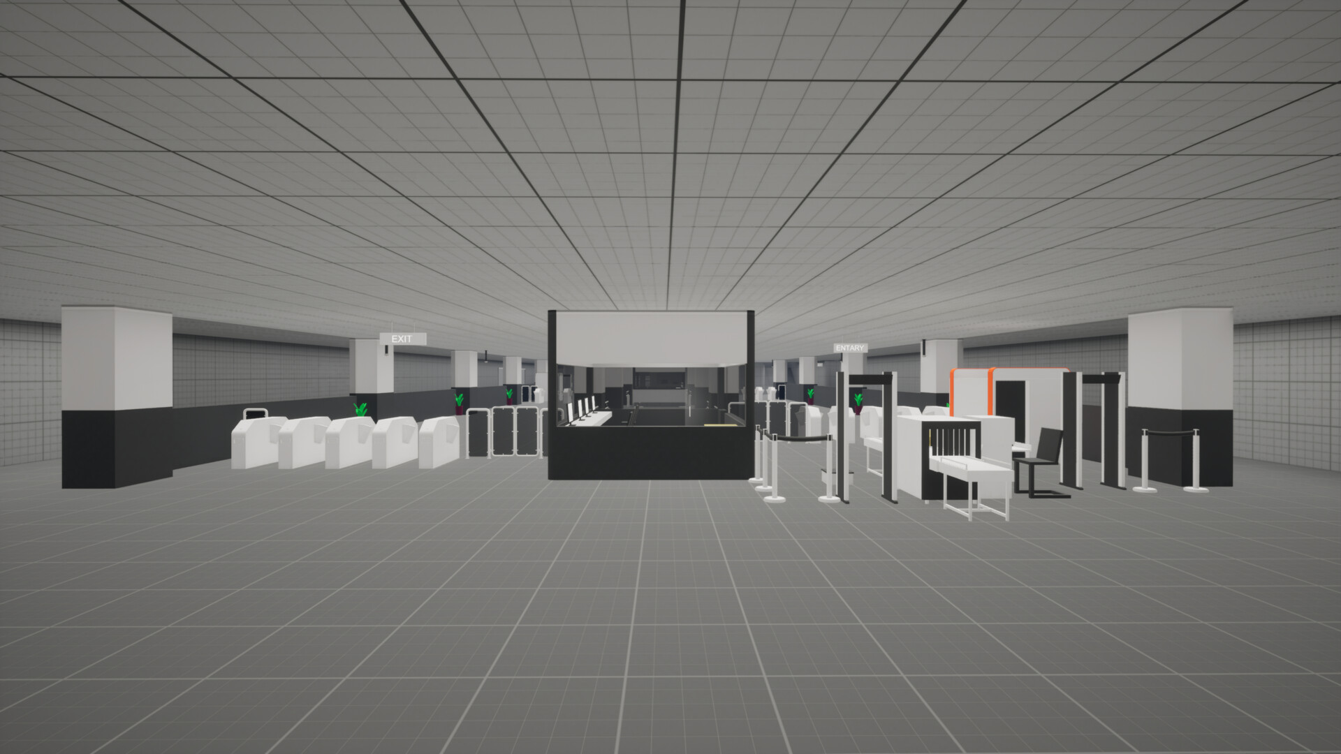 ArtStation - Underground Metro Station - Interior Level