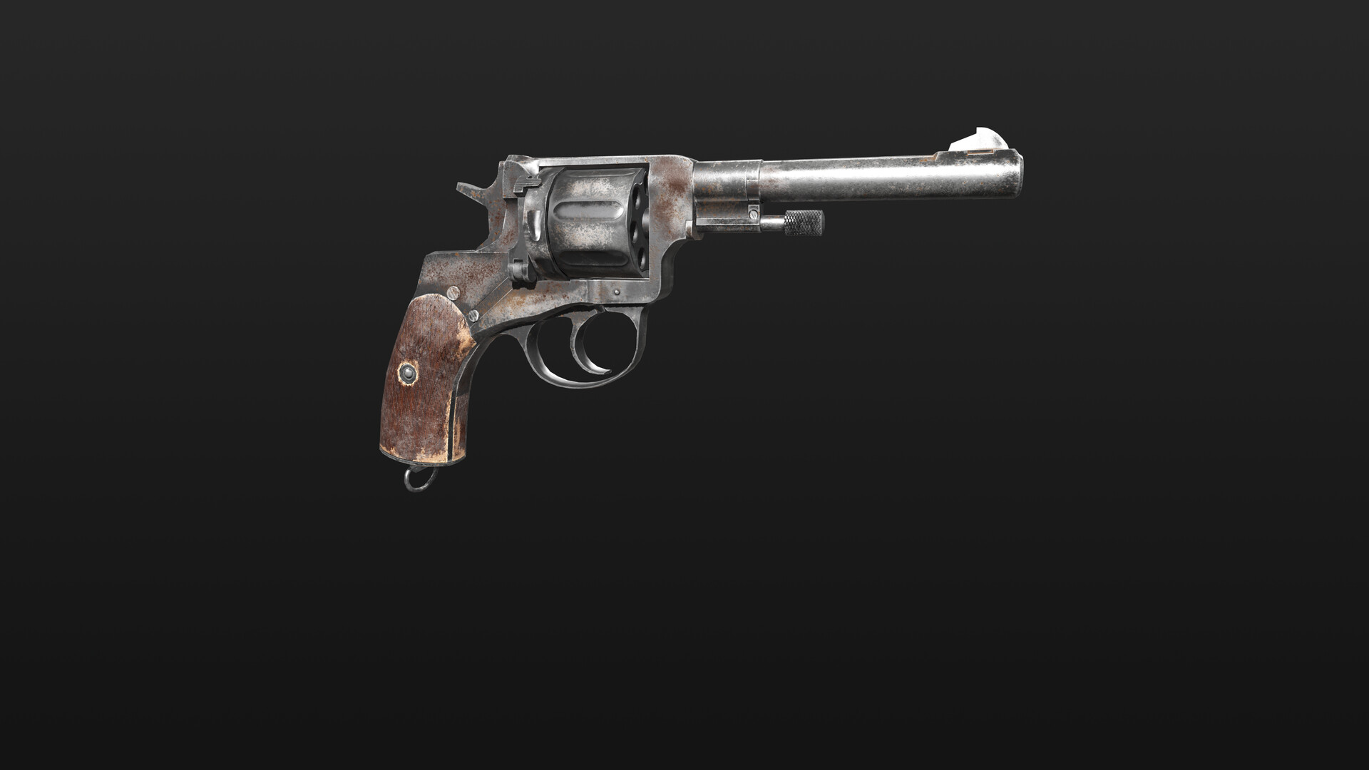ArtStation - The Nagant M1895 Revolver is a seven-shot