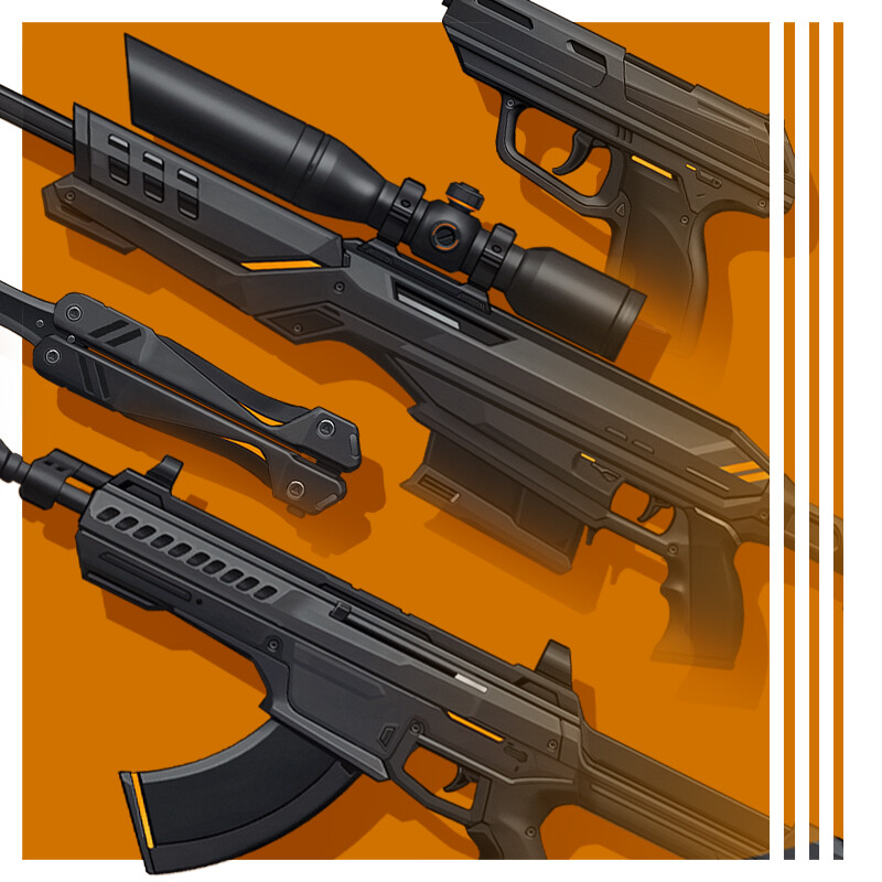 ArtStation - Gun practice