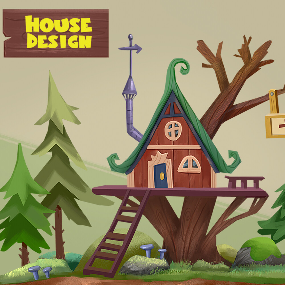 ArtStation - House, props and characters design