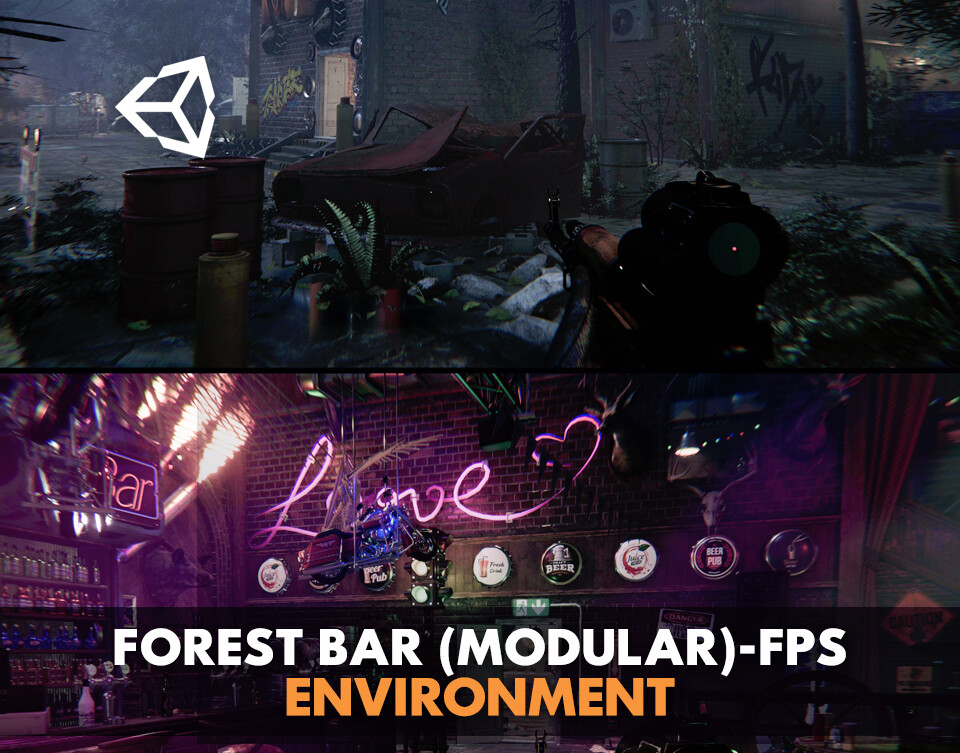 ArtStation - UNITY ★ FOREST BAR (Modular)-FPS