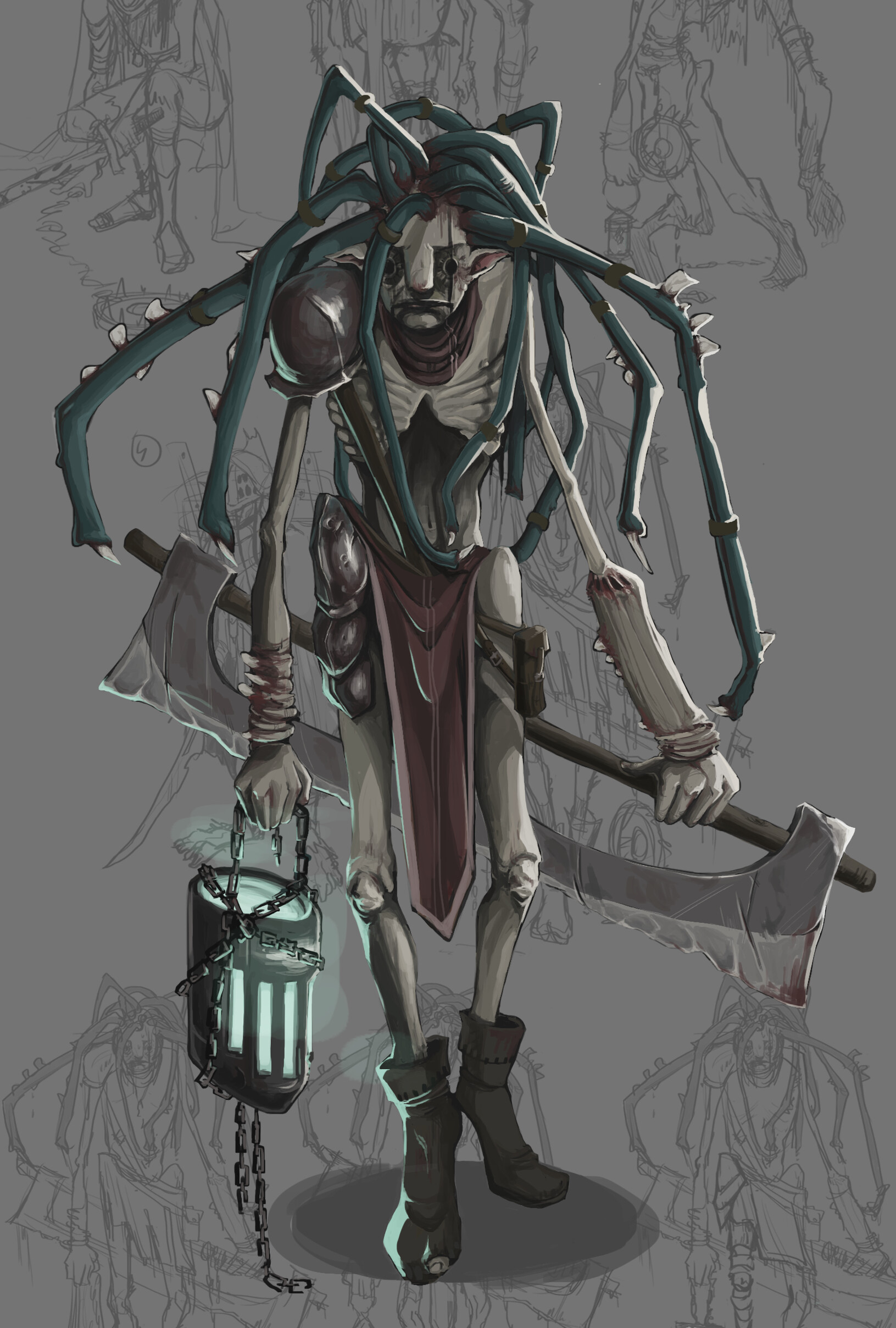 Zuzanna Formicka - Goblin/Mutant Concept Art (University project)