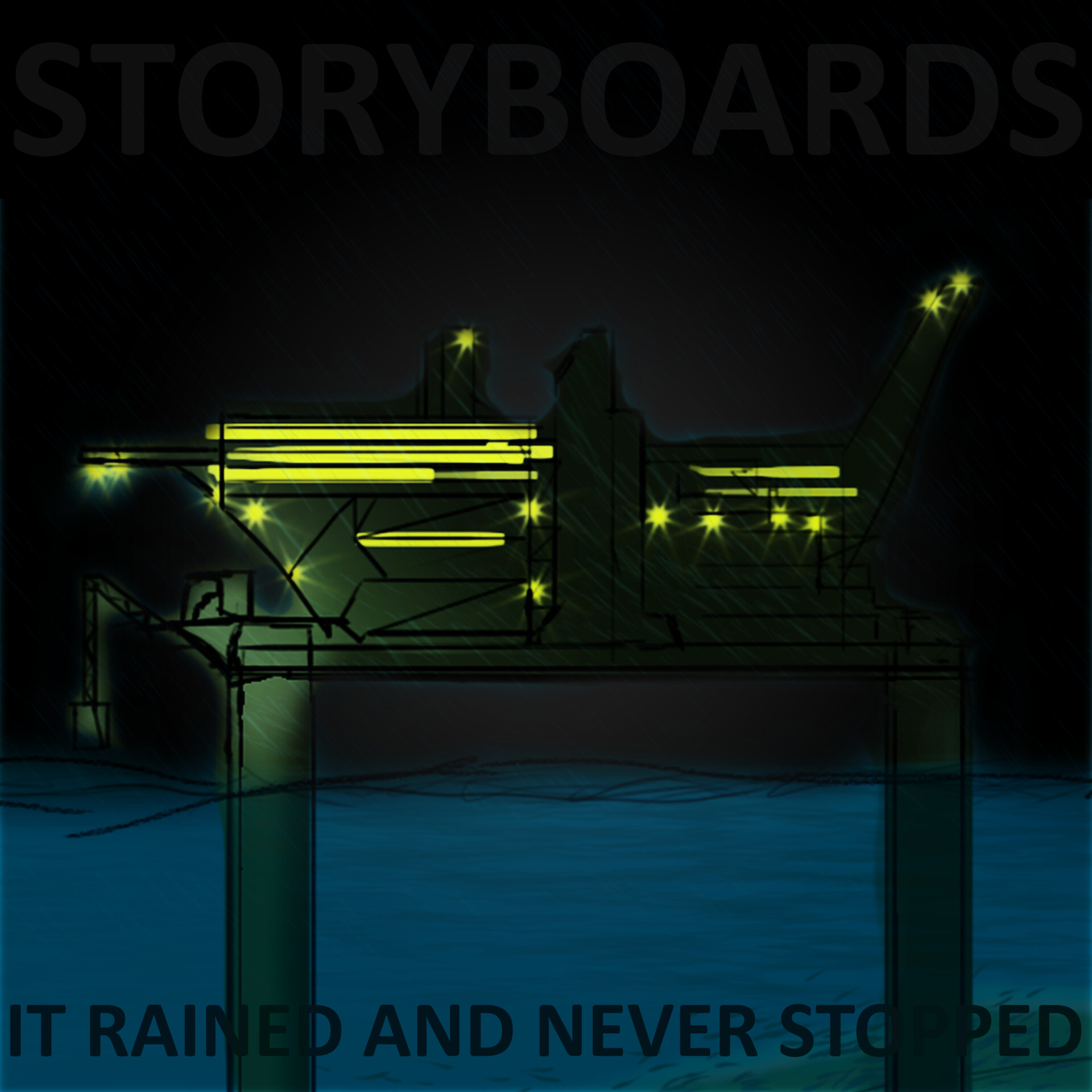 ArtStation - It rained and never stopped - Storyboards