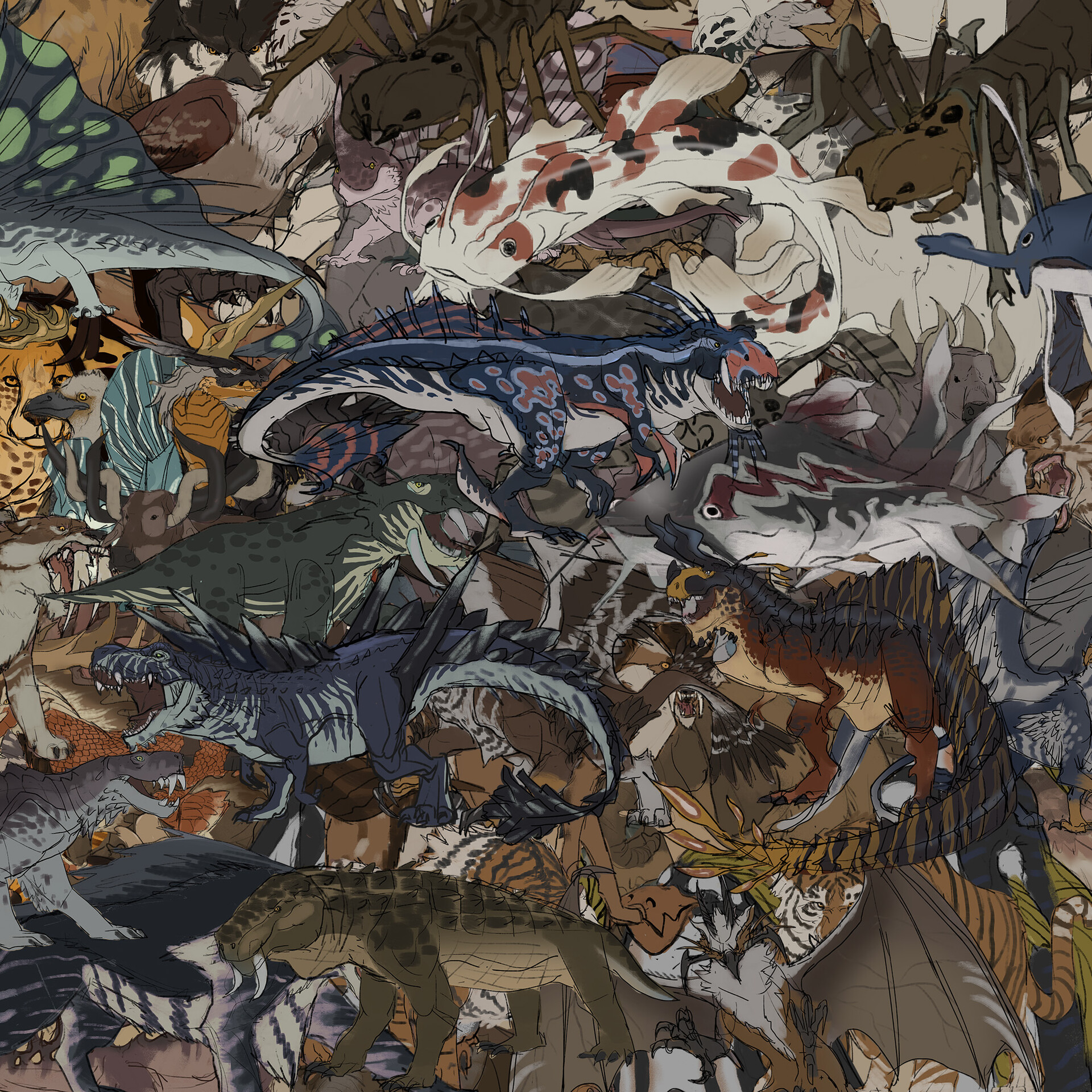 ArtStation - SKETCHES / CREATURES