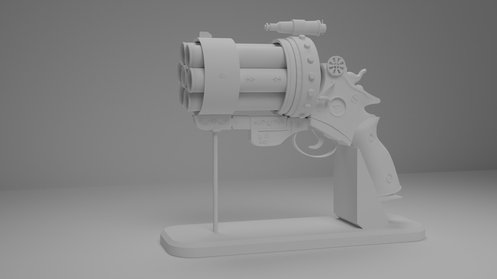 ArtStation - Phantom Ivory Blaster_Game asset | vintage stylize weapon
