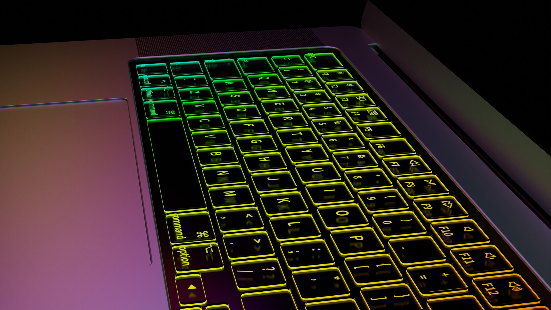 ArtStation - Laptop with RGB keyboard