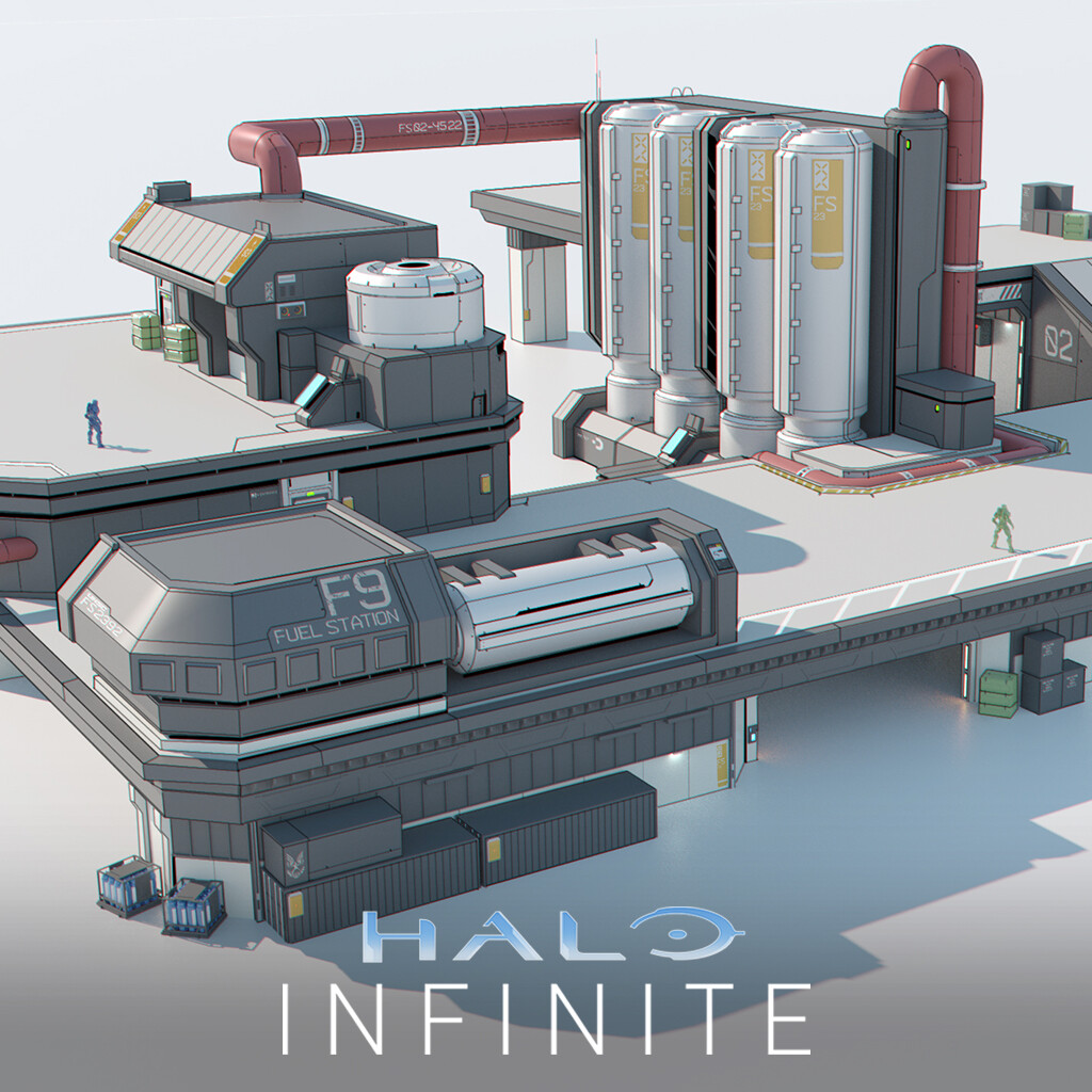 ArtStation - Halo Infinite: Season 3 Oasis Fuel Depot