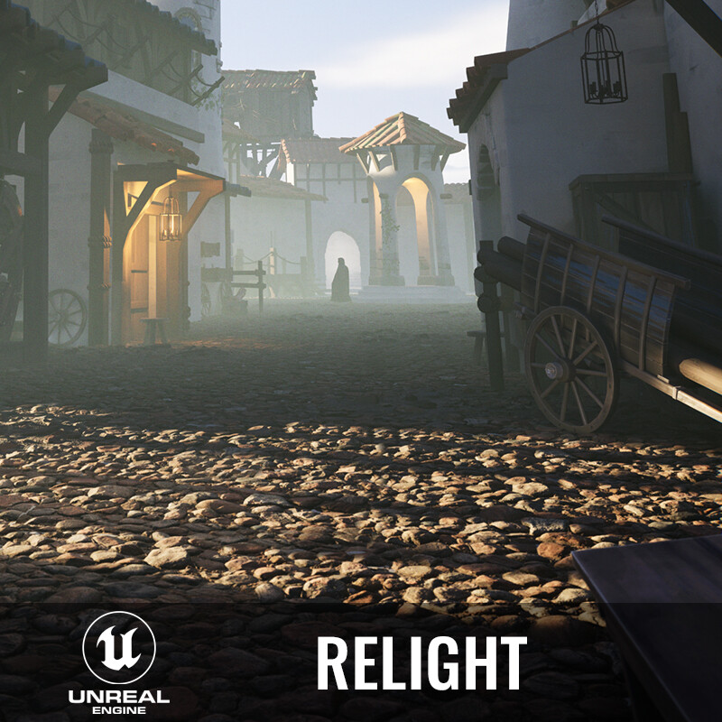 ArtStation - Stylized Fantasy Street - Lighting UE5