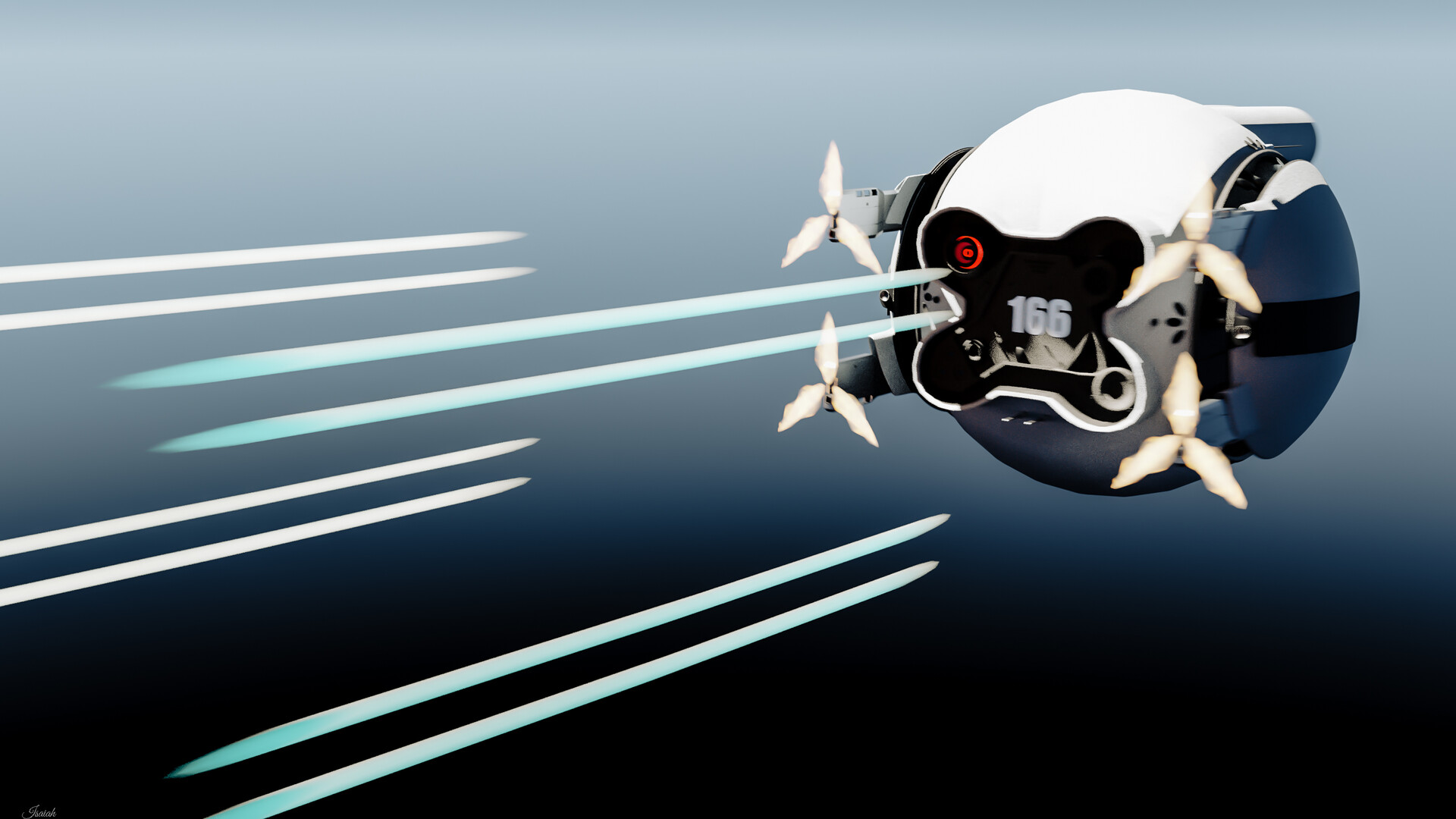 ArtStation - Oblivion Drone Firing Animation