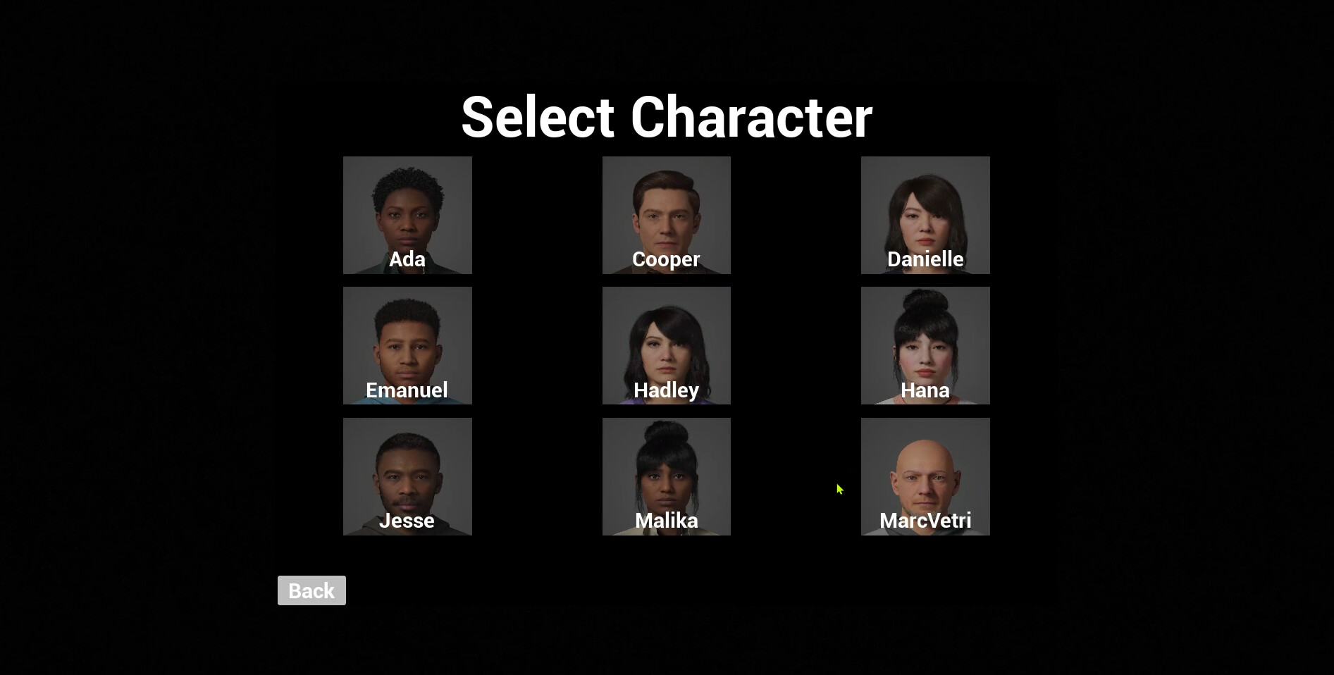 ArtStation - Character Selection