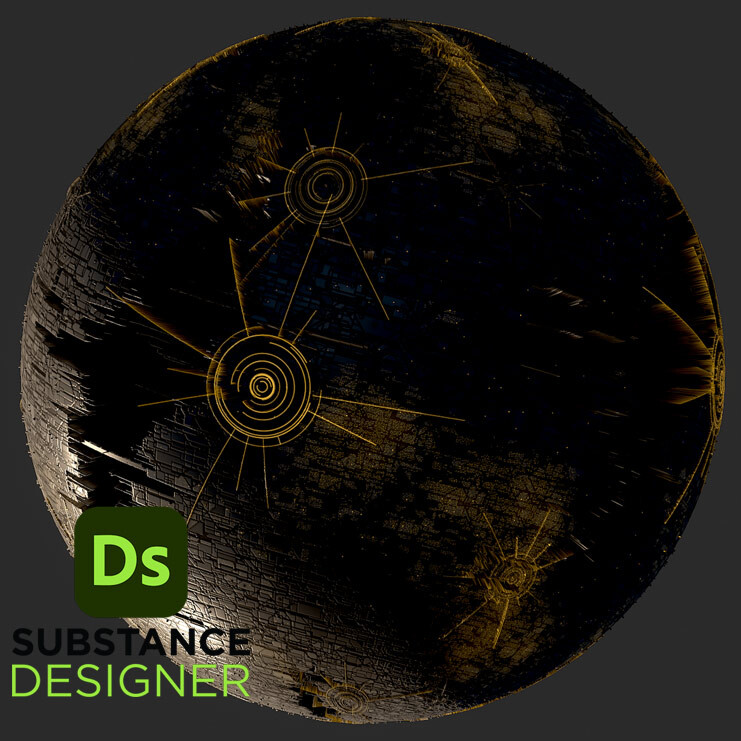 ArtStation - Sci Fi Artificial Planet - Substance 3D Designer