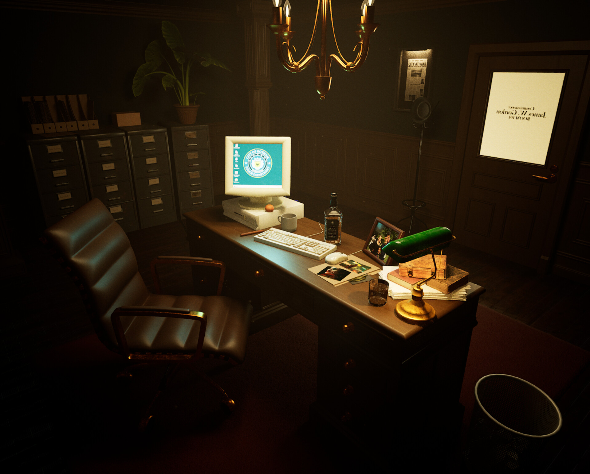 ArtStation - Commissioner Gordons Office | Unreal Engine 5