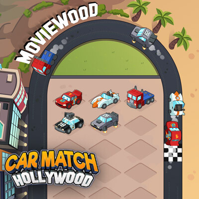 ArtStation - Car Match - Hollywood Track