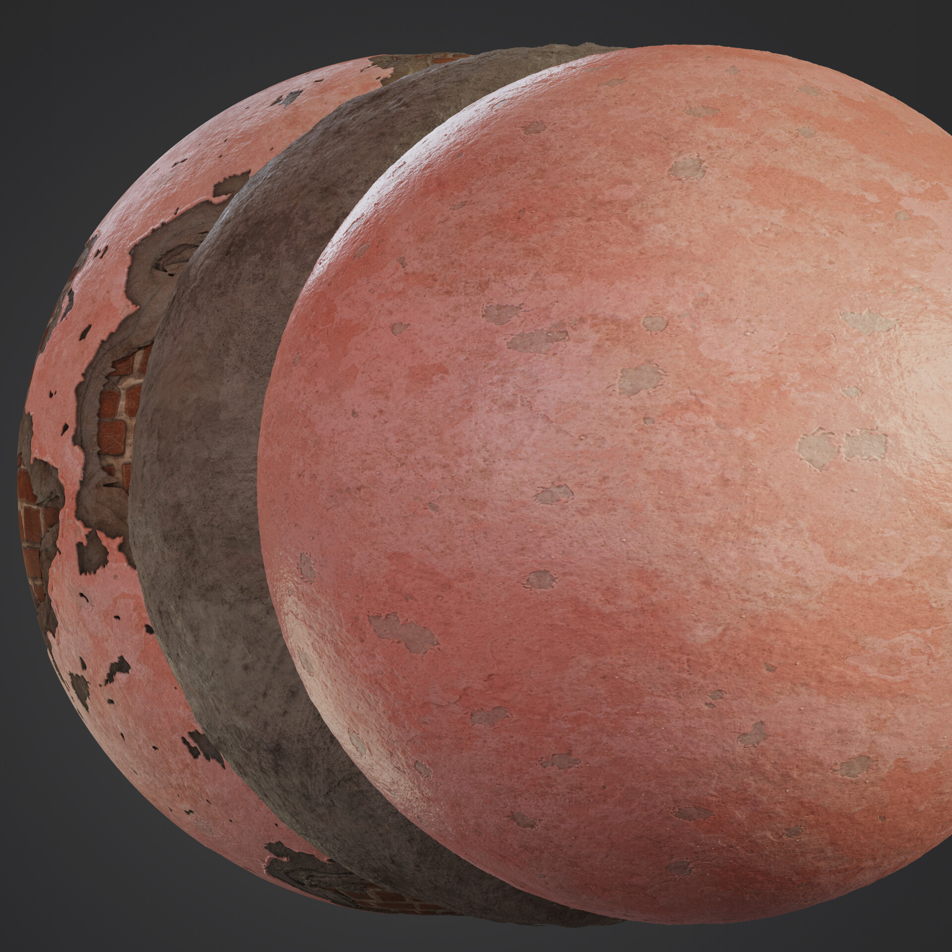 ArtStation - Brick, Plaster, and Paint Material Blend
