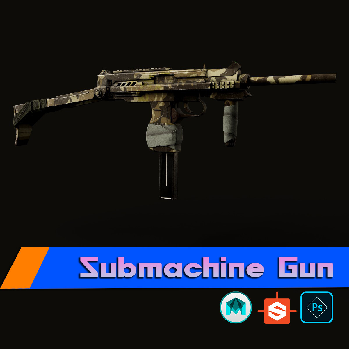 ArtStation - Submachine Gun