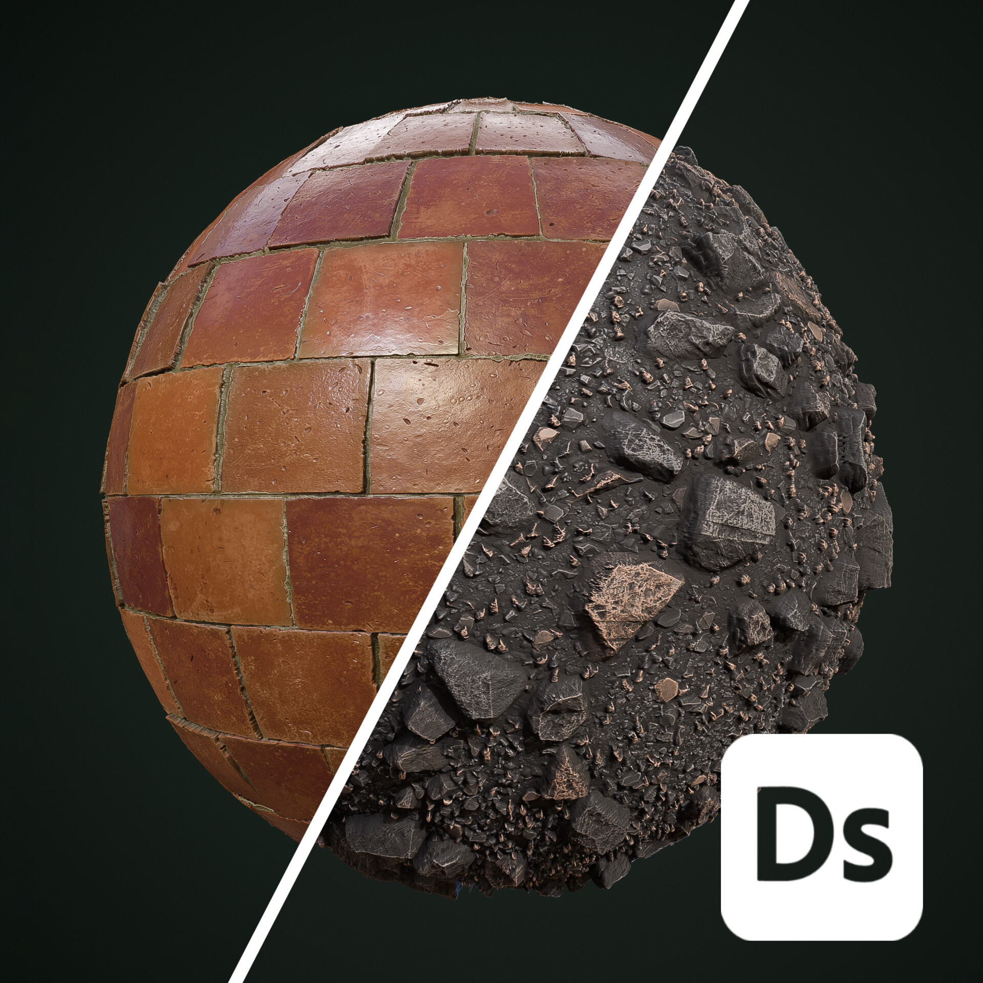 ArtStation - Rocky Terrain & Terracotta Tiles